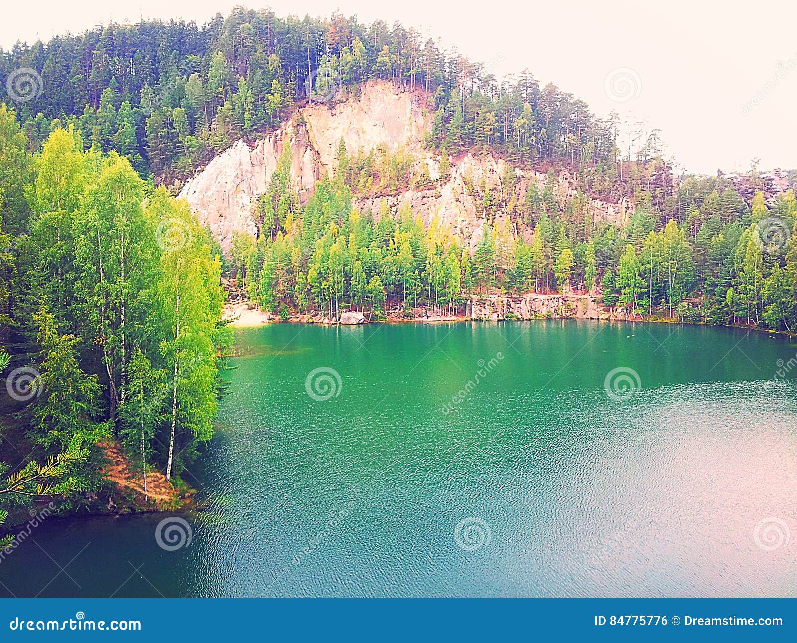 Sunny lake stock photo. Image of czechphoto, summer, mountains - 84775776