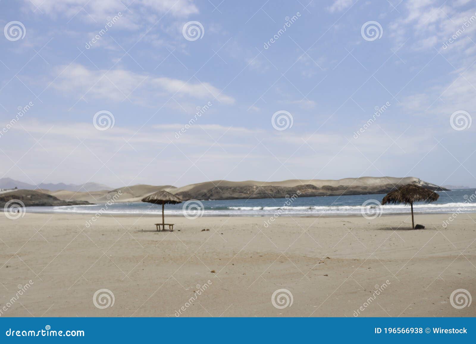 Sunny Peruvian beach stock photo. Image of lima, landscape - 196566938