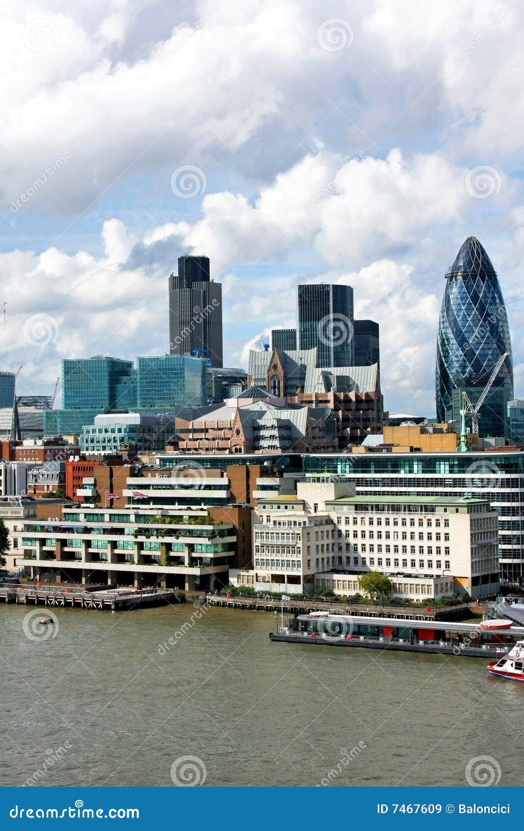 Sunny London stock image. Image of london, clouds, town - 7467609