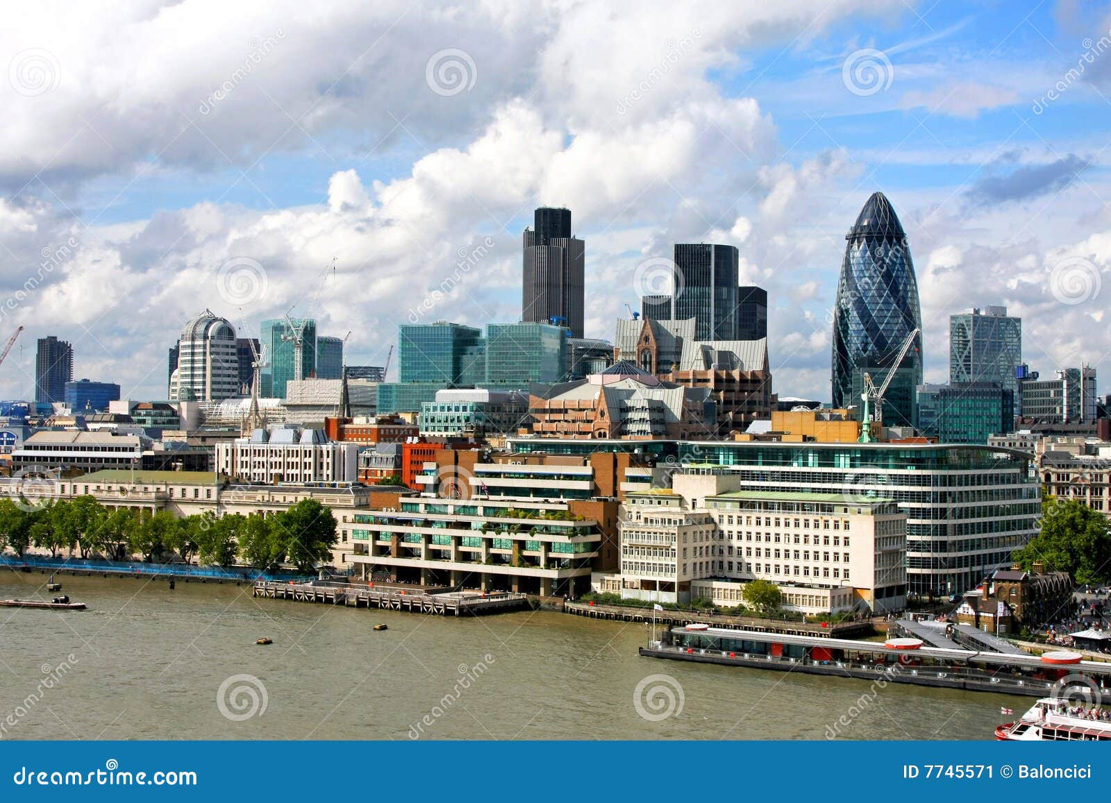 Sunny London landscape stock image. Image of london, thames - 7745571