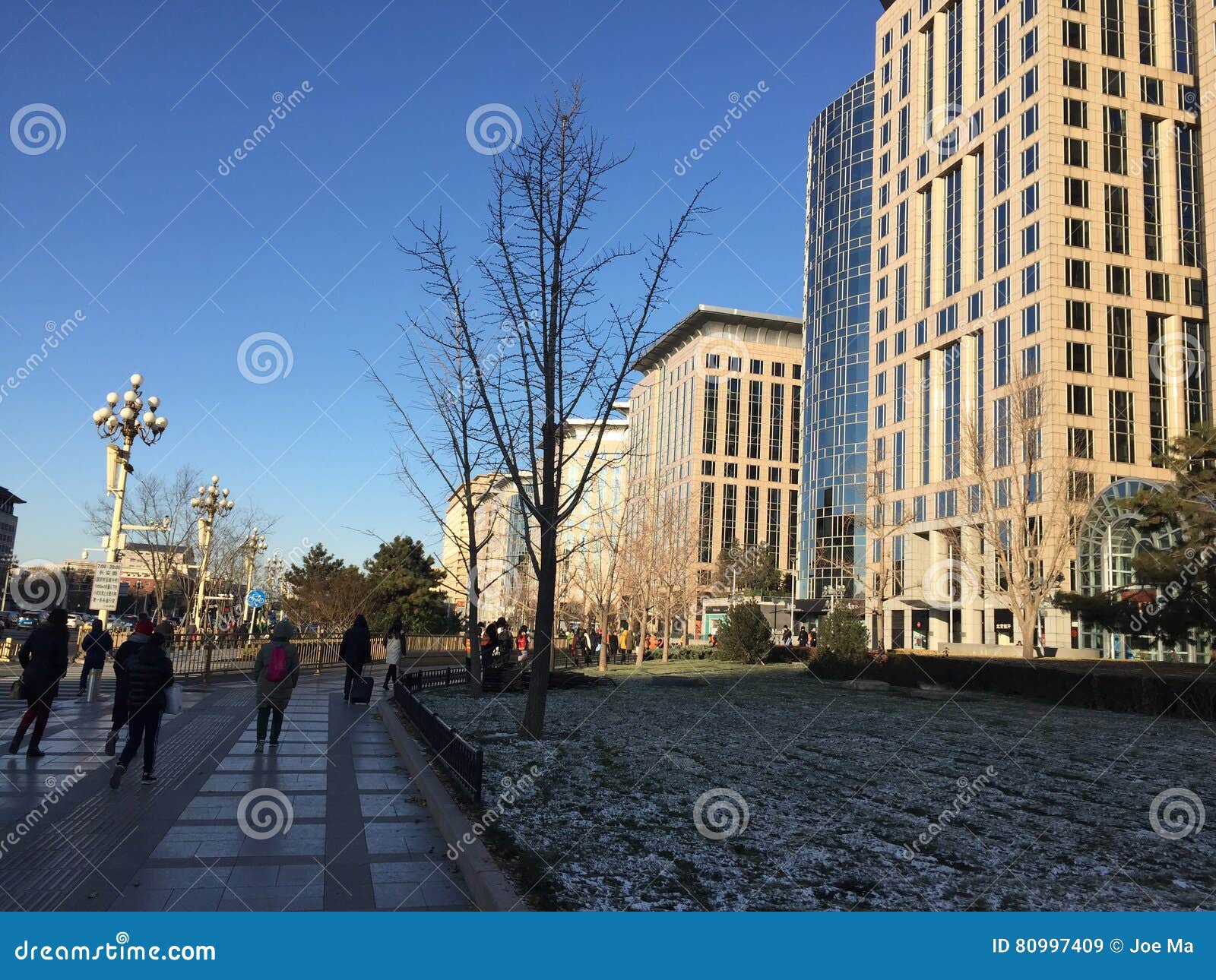 A sunny morning in Beijing editorial stock image. Image of morning ...