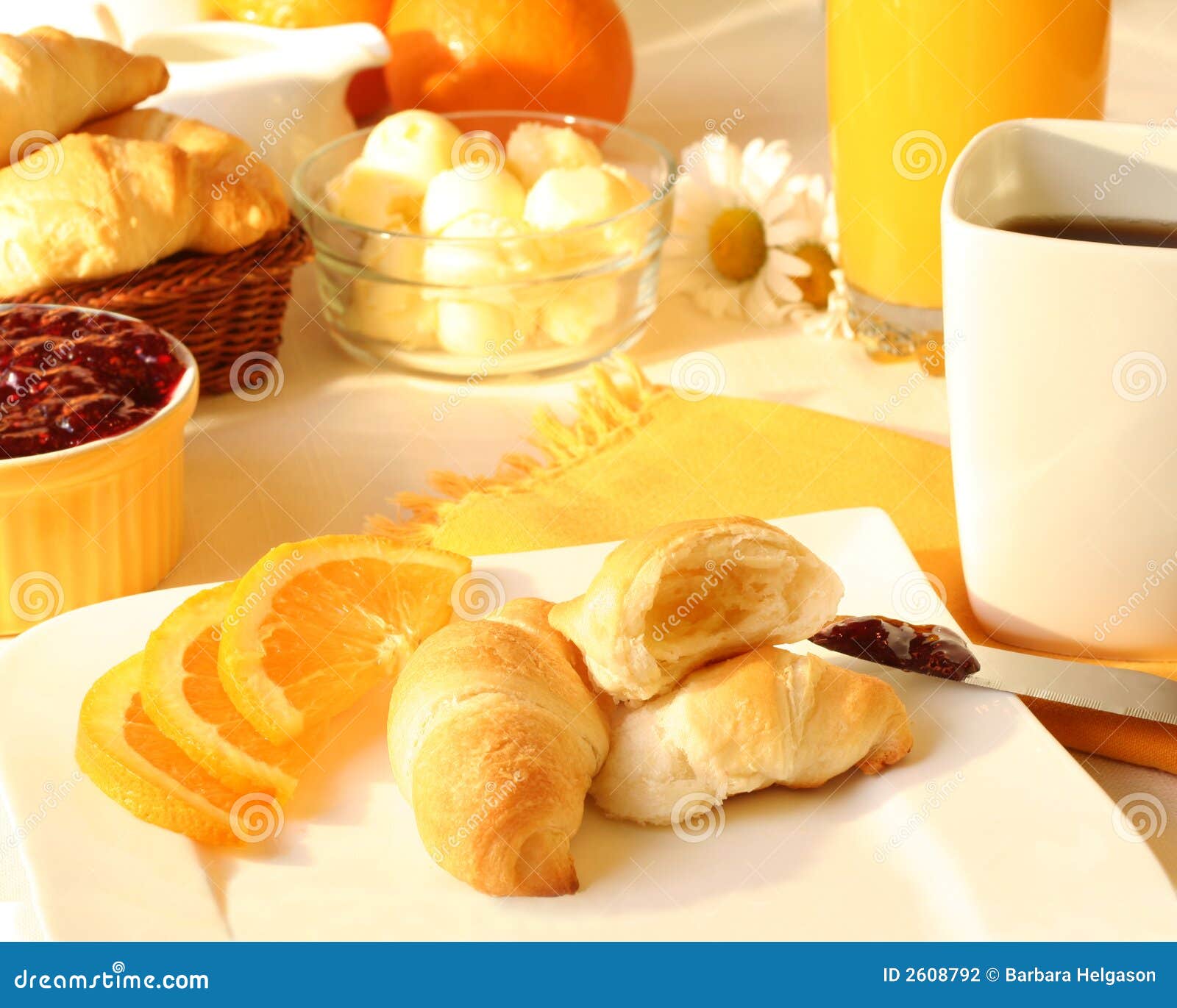 Sunny morning breakfast stock photo. Image of sunshine - 2608792