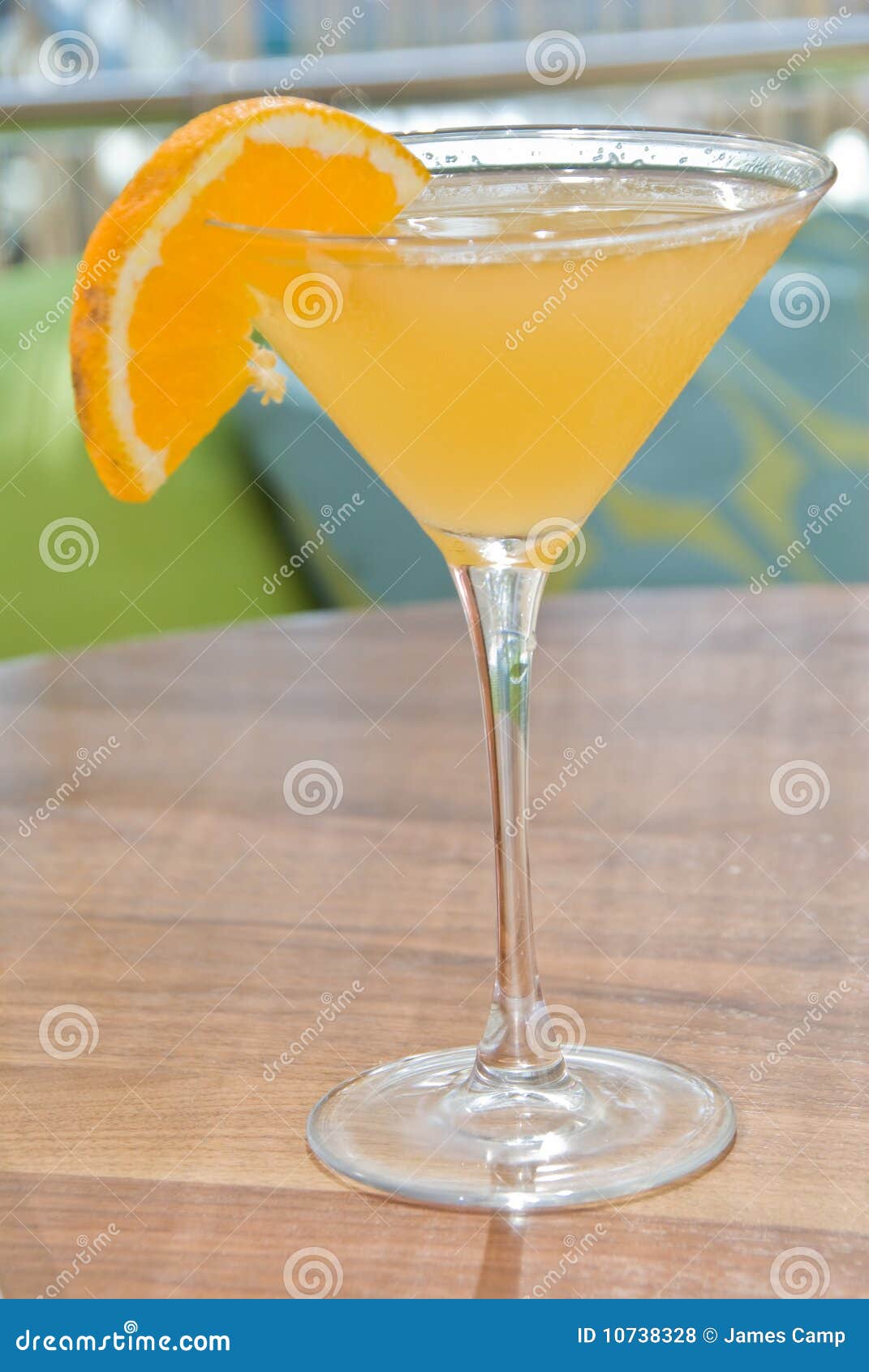 Sunny orange martini stock photo. Image of green, blue - 10738328