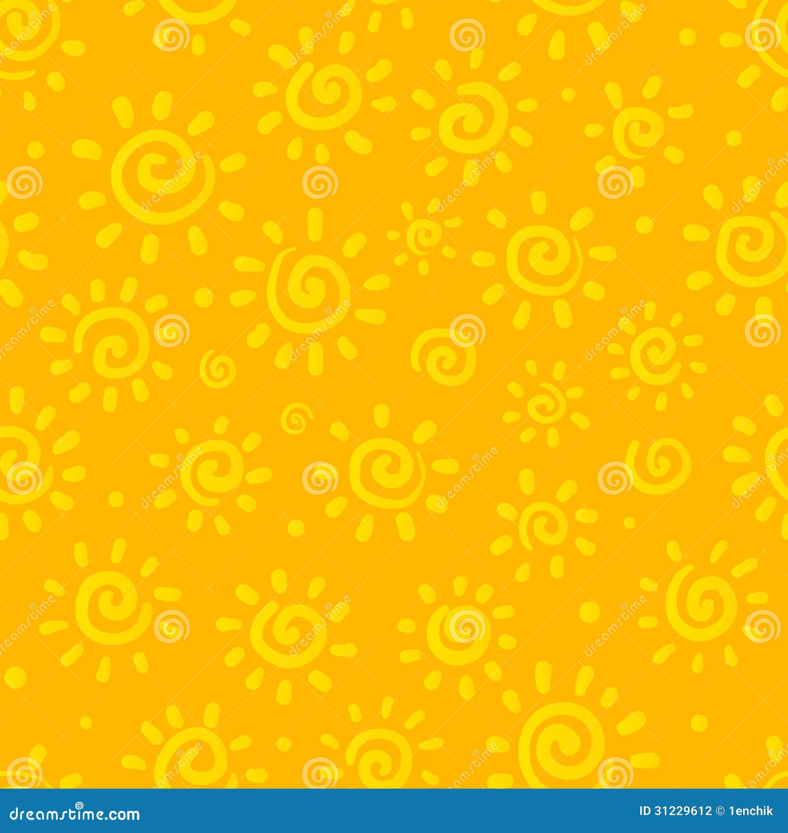 Sunny Orange Vector Seamless Pattern Stock Vector - Illustration of ...
