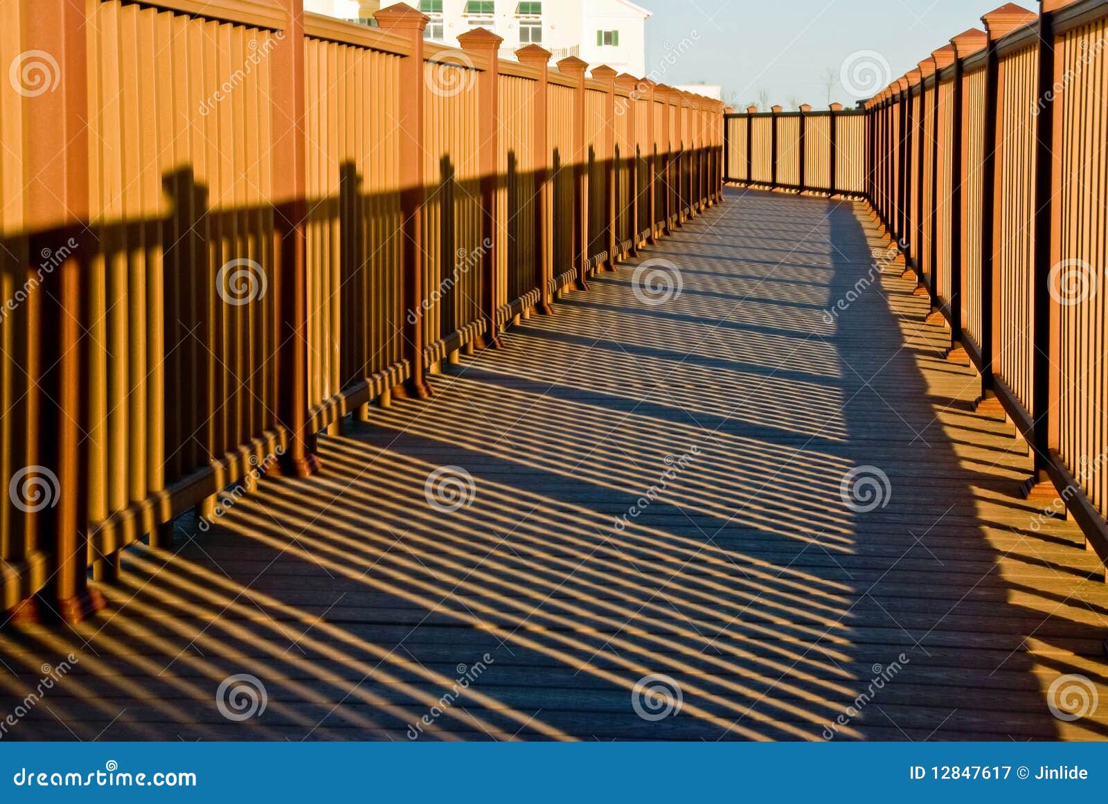 A sunny path stock image. Image of wide, peaceful, boardwalk - 12847617