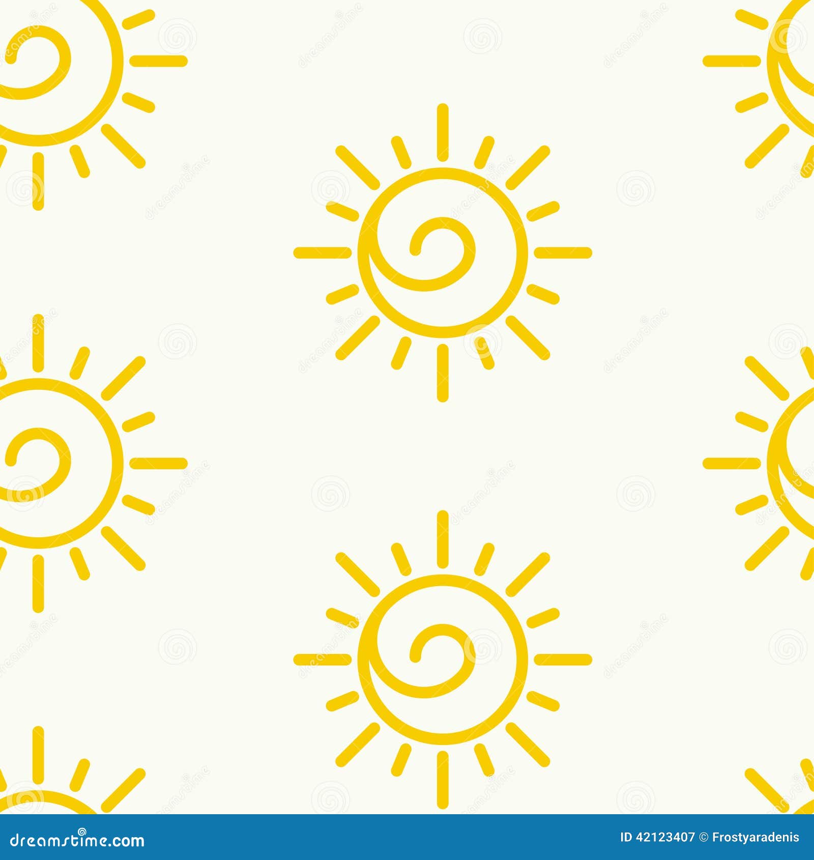 Sunny Pattern stock vector. Illustration of design, weather - 42123407