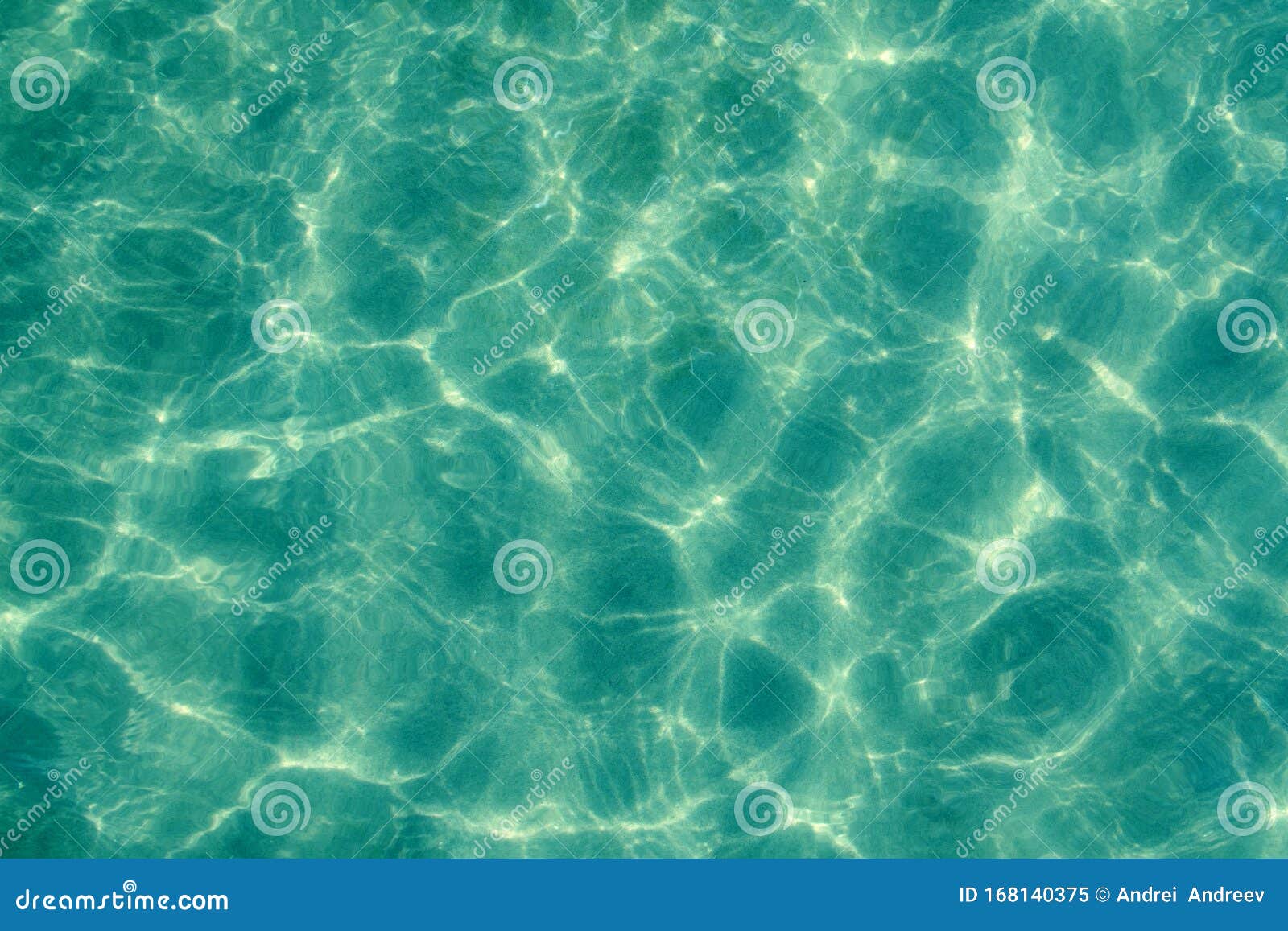 Sunny Pattern on the Surface of Emerald Sea Water Stock Image - Image ...