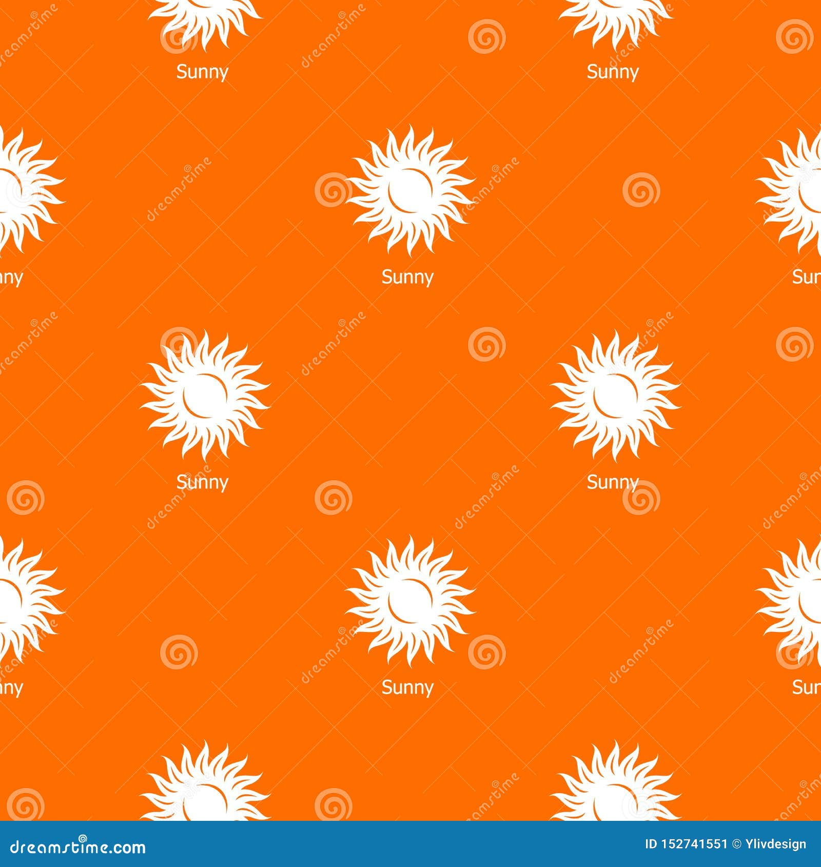 Sunny Pattern Vector Orange Stock Vector - Illustration of shining ...