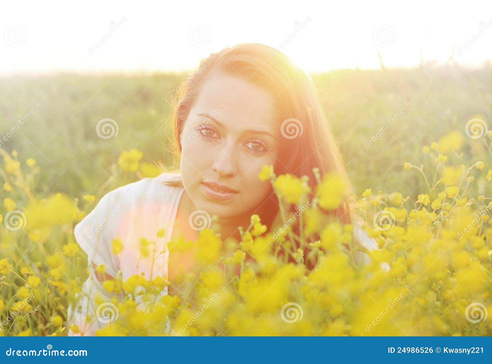 Sunny portrait stock photo. Image of fresh, attractive - 24986526