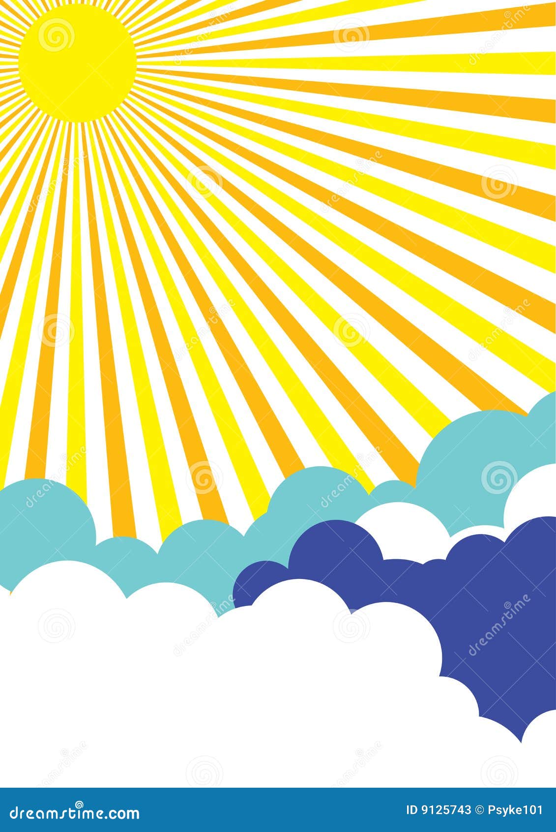 Sunny Poster Background Cartoon Vector | CartoonDealer.com #9125743