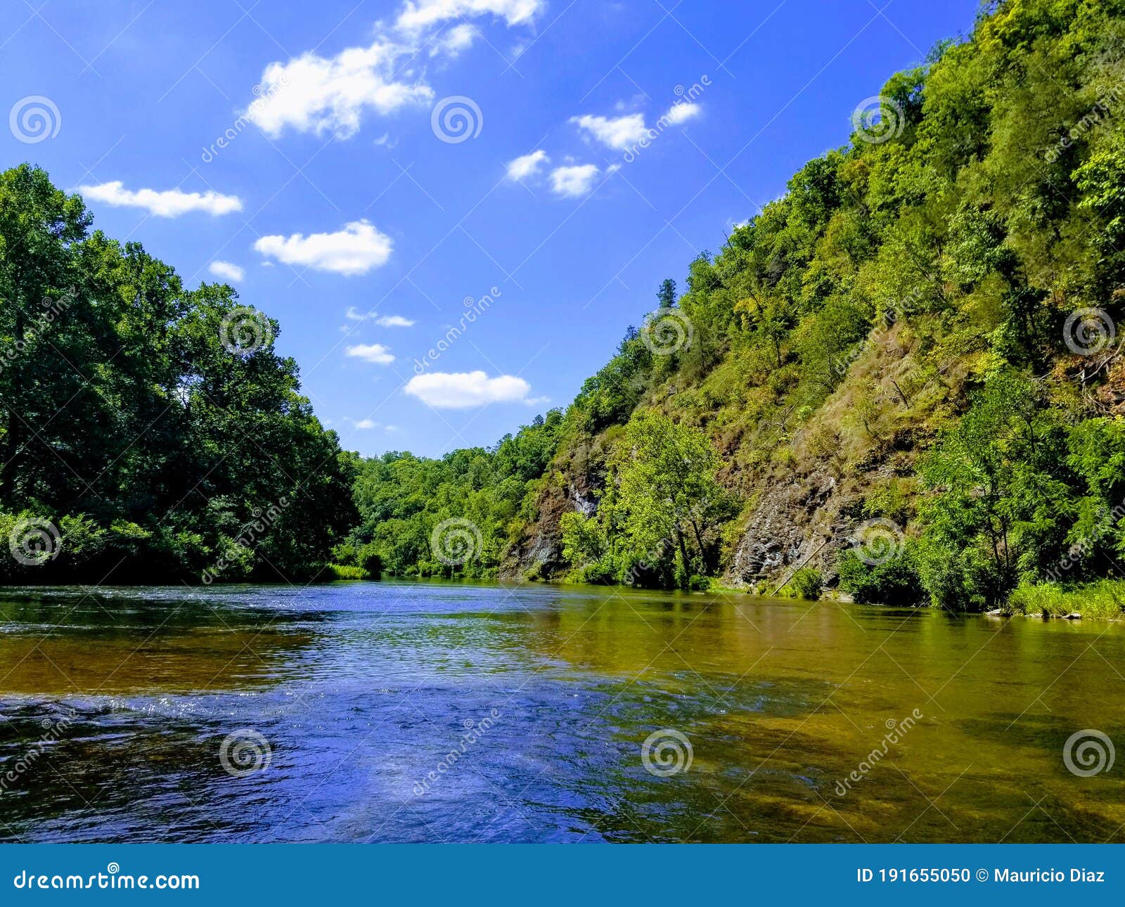 Sunny river at Oklahoma 2 stock photo. Image of rapid - 191655050