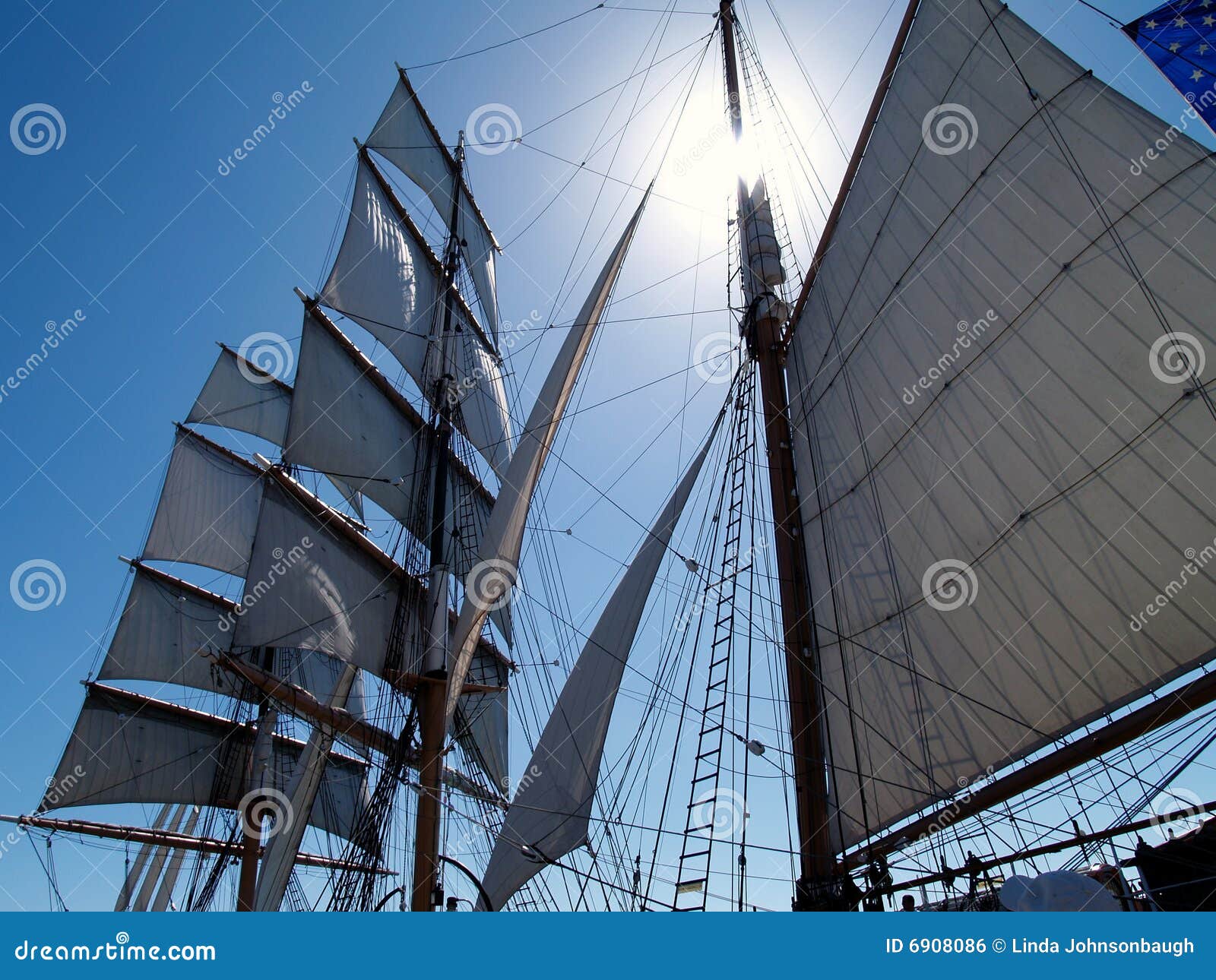 Sunny Sails stock photo. Image of india, america, ropes - 6908086