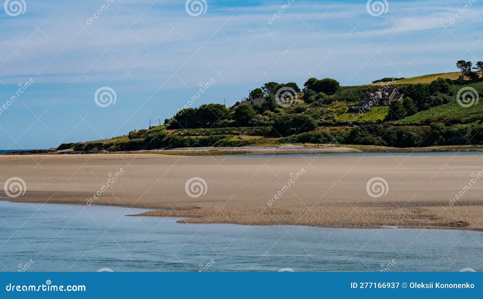 Sunny Sandy Coast of the Atlantic Ocean in Ireland. Irish Coast Stock ...
