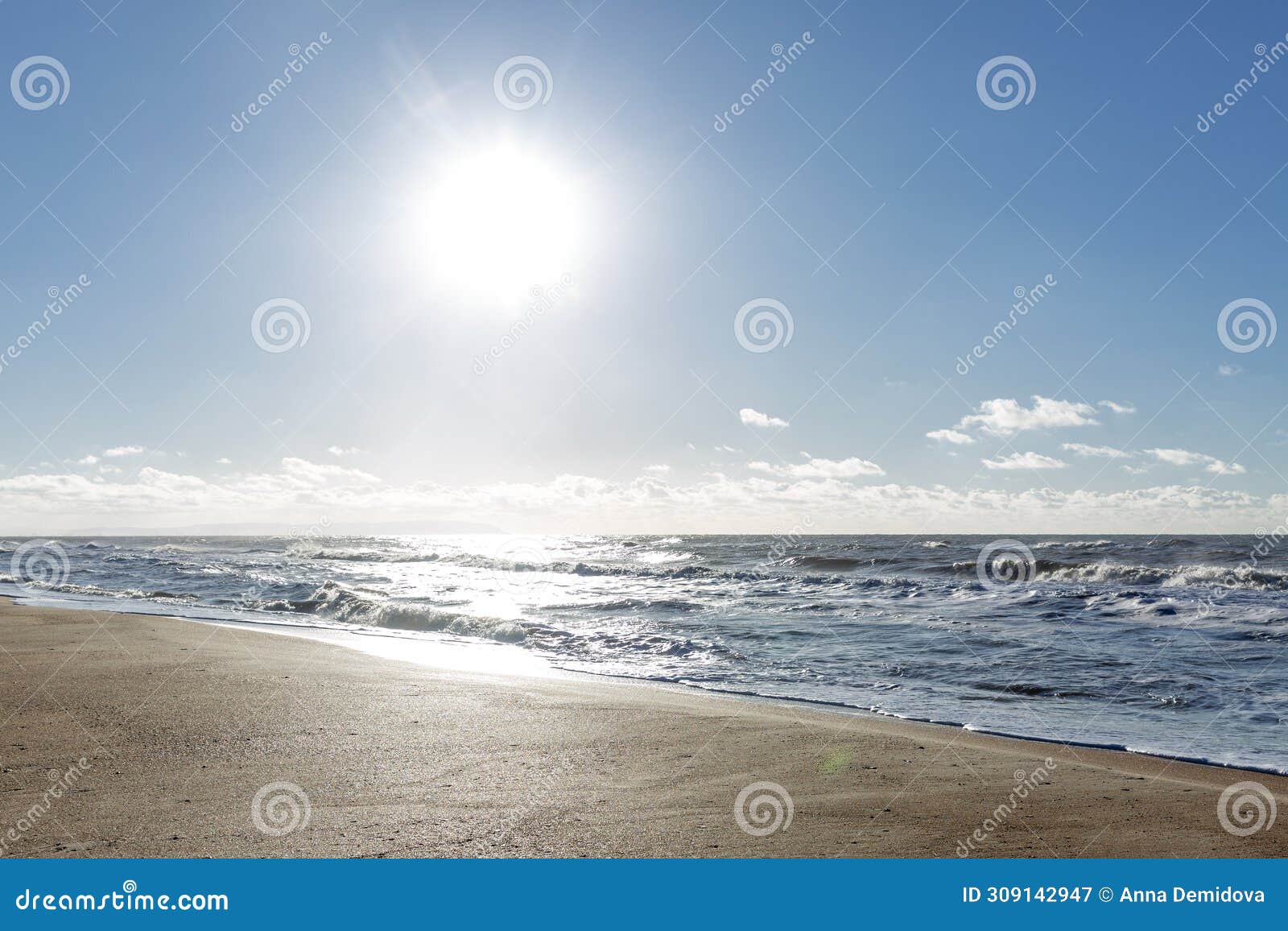 Sunny Sandy Seashore. Relaxation at the Resort and Walks in Nature ...