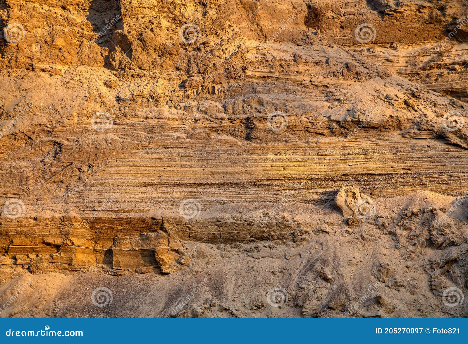Sand pit texture stock image. Image of nature, gold - 205270097