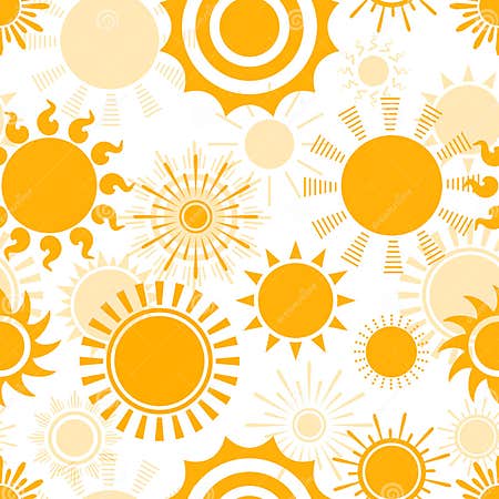 Sunny seamless pattern stock vector. Illustration of environment - 47229511