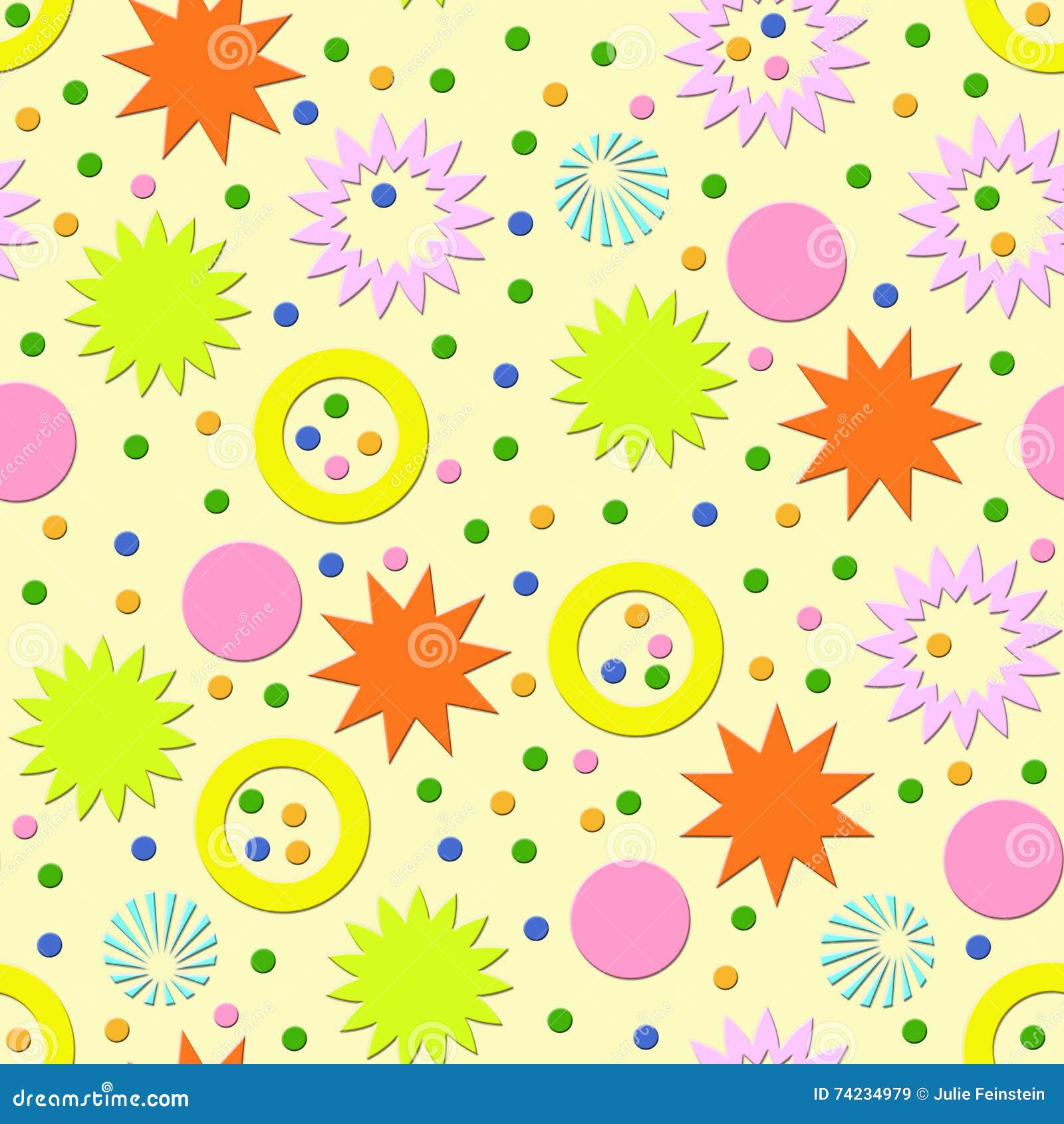 Sunny Seamless Pattern stock illustration. Illustration of seamless ...