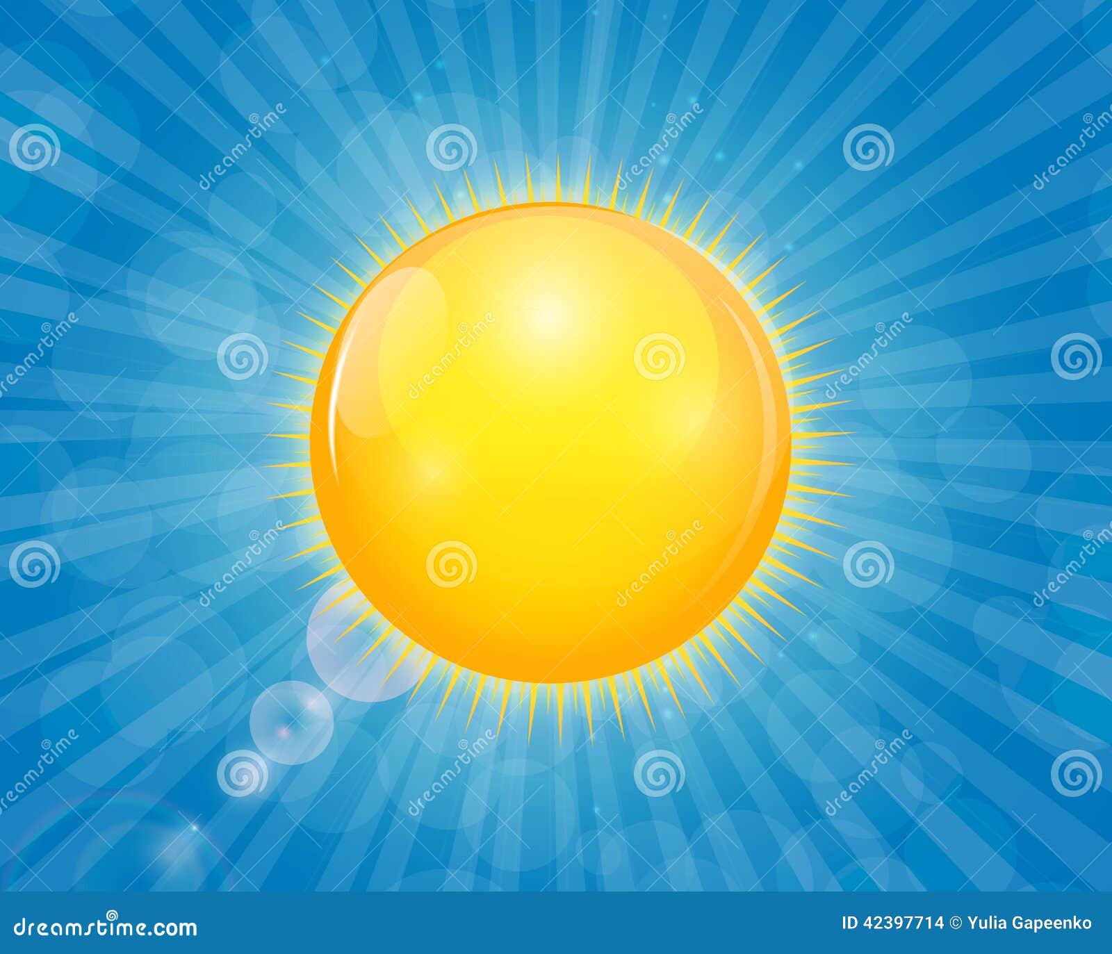 Sunny Shiny Background Vector Illustration Stock Vector - Illustration ...