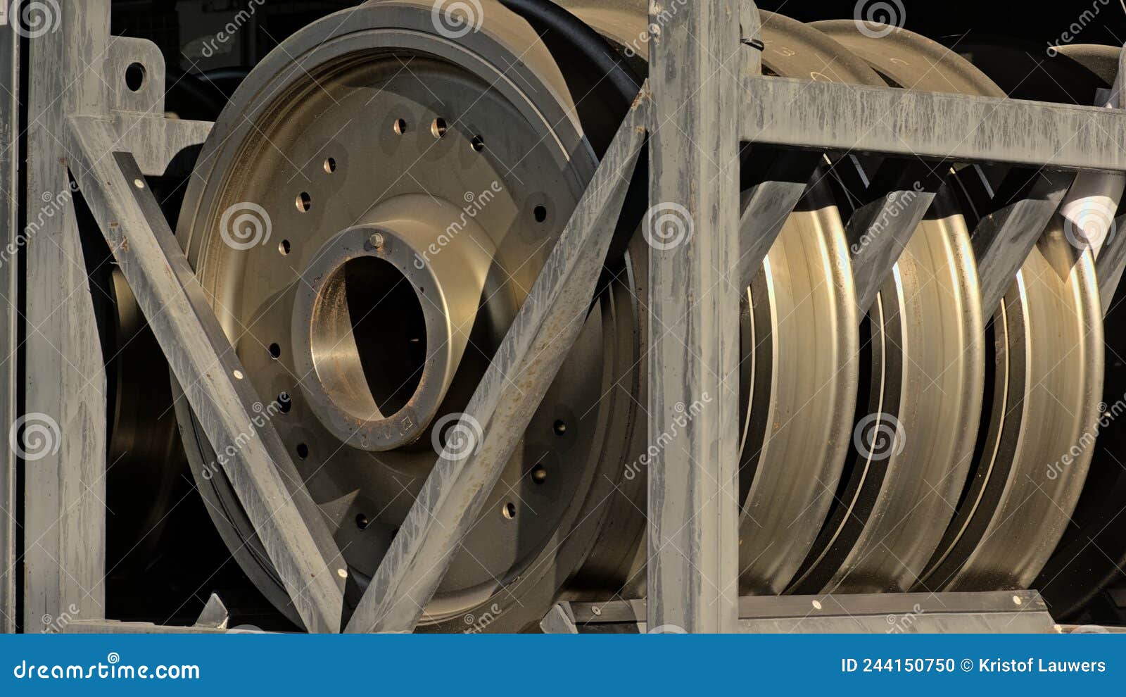 Train wheels on a rack stock photo. Image of railway - 244150750