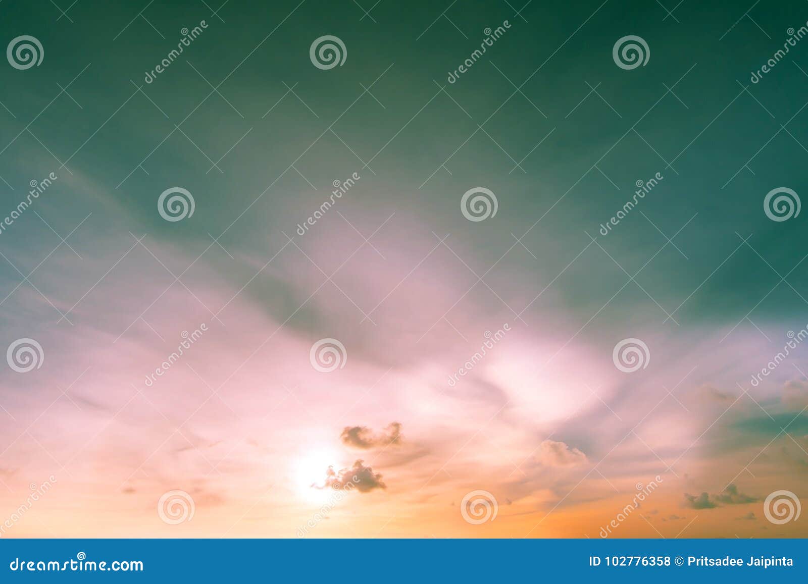 Sunny Sky Abstract Background, Beautiful Cloudscape. Stock Photo ...