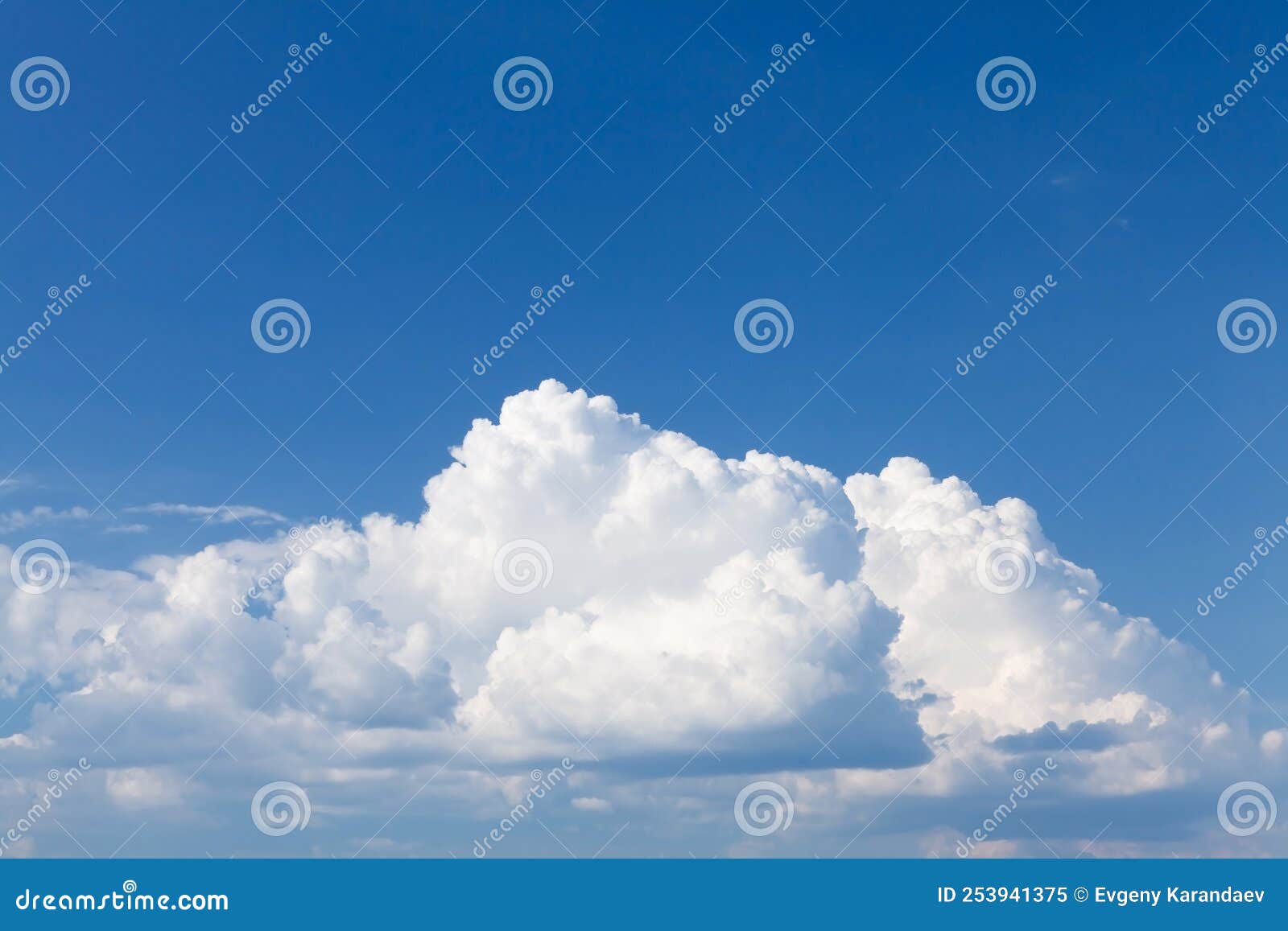 Sunny sky with clouds stock image. Image of bright, cloud - 253941375