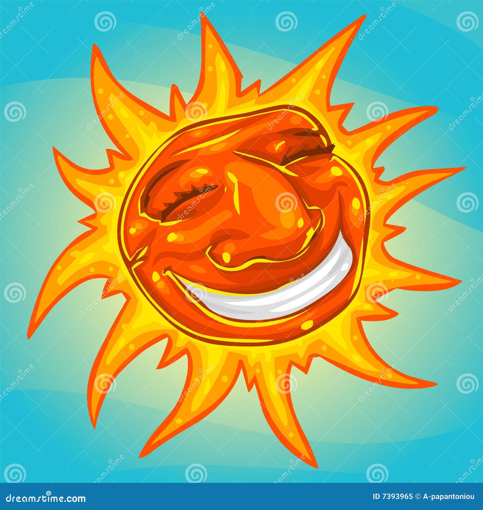 Sunny Smile stock illustration. Illustration of beaming - 7393965