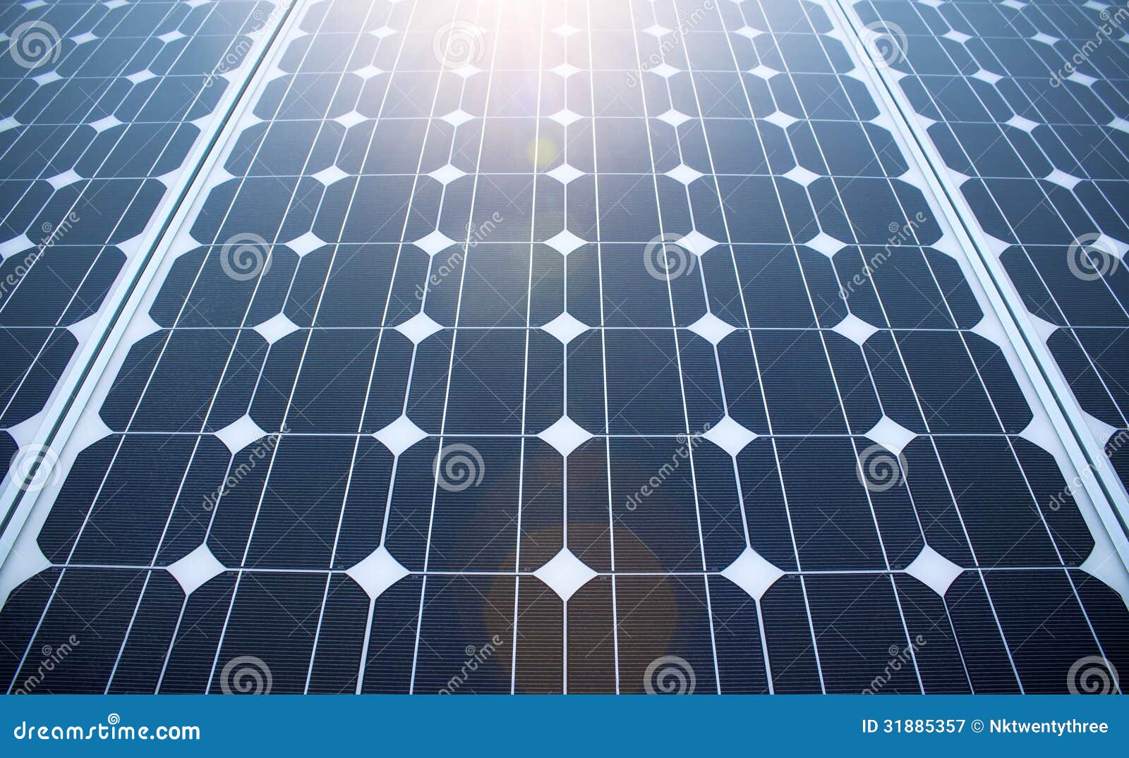 Sunny solar panels stock image. Image of energy, generation - 31885357
