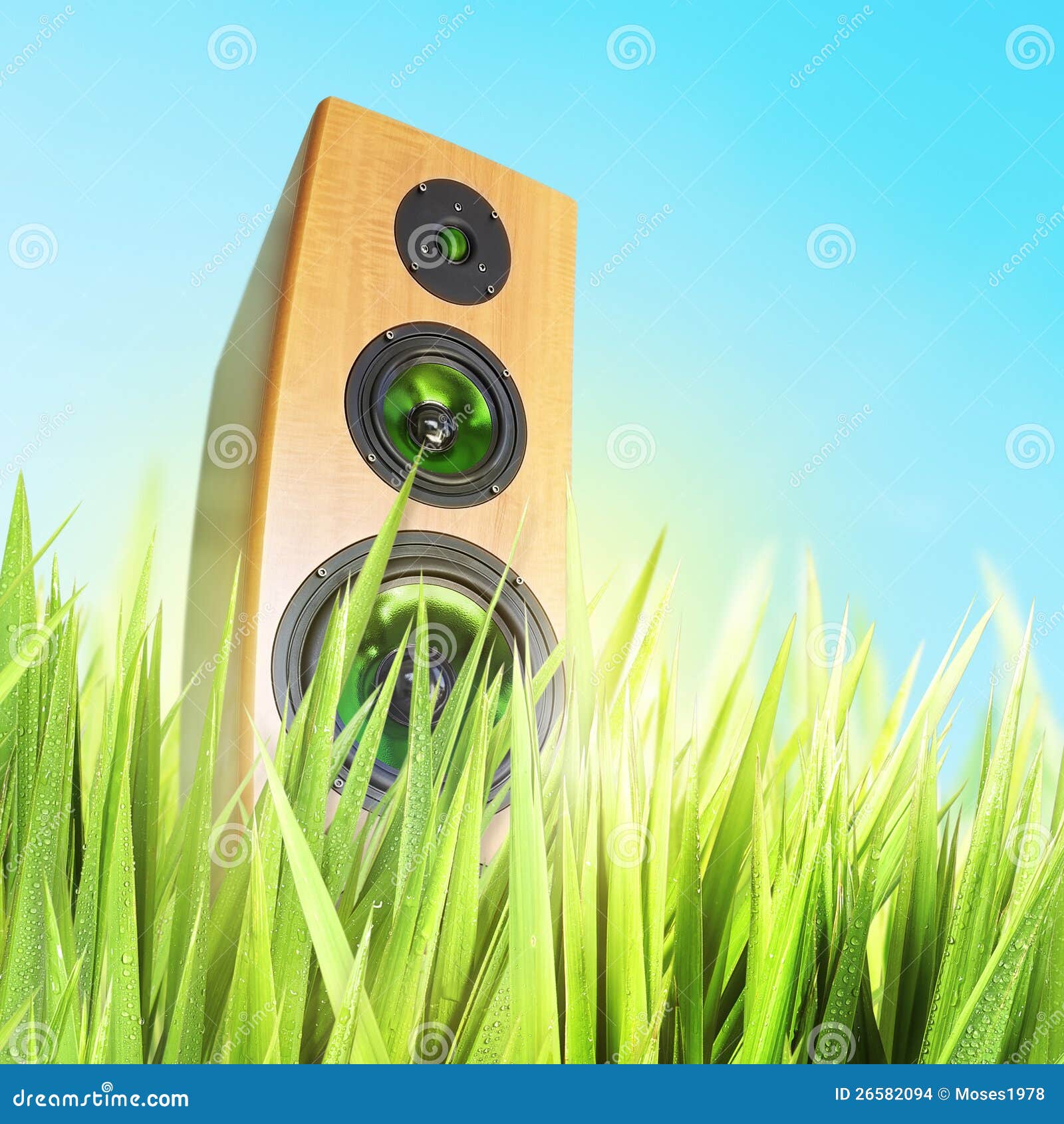 Sunny sound stock photo. Image of tweeter, nature, woofer - 26582094