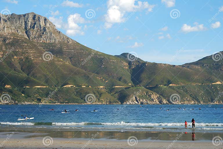 Sunny Spring Day at the Beach. Stock Image - Image of kayak, hout: 7069435