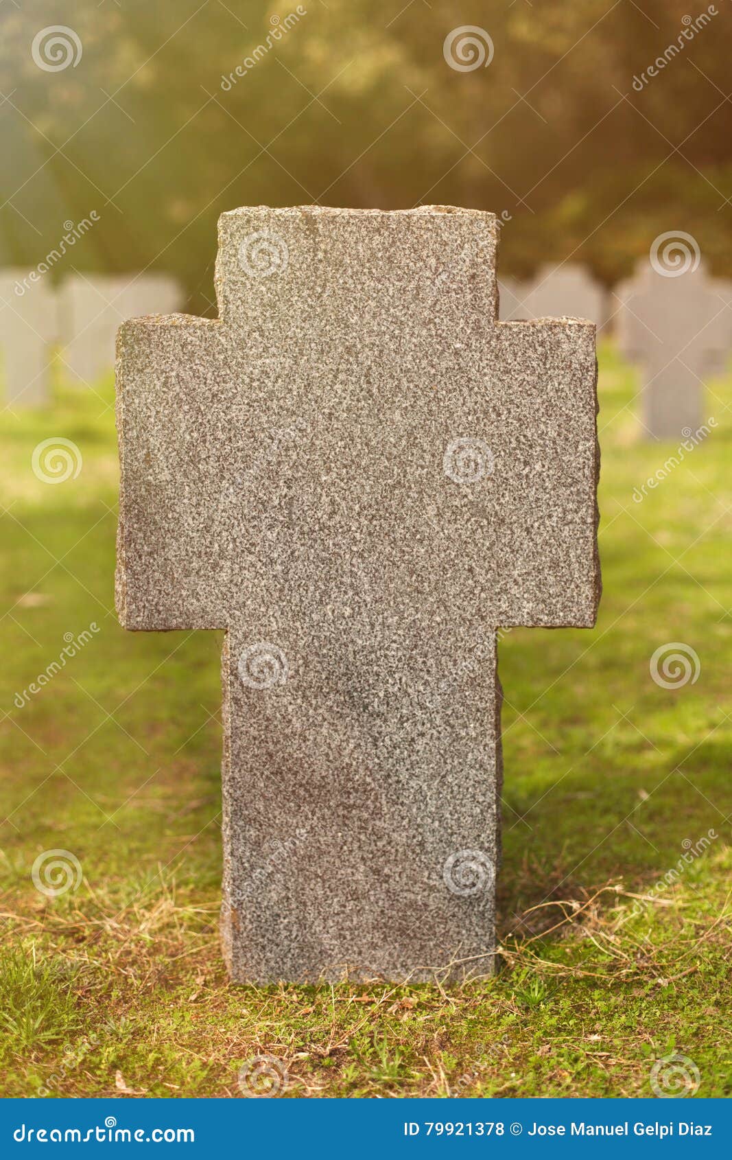 Sunny Tomb with Stone Cross Stock Photo - Image of crypt, heaven: 79921378