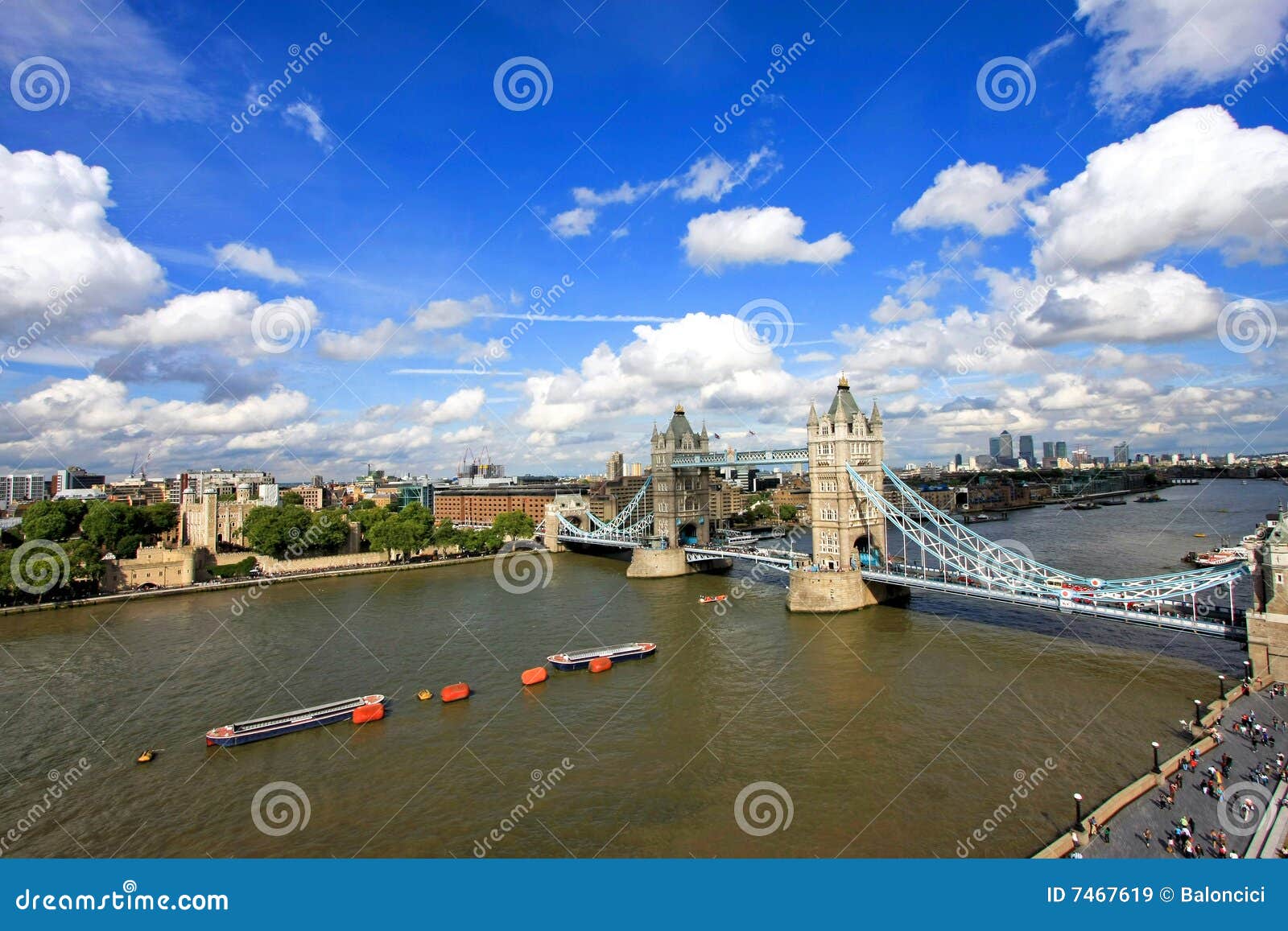 Sunny Tower Bridge stock image. Image of thames, london - 7467619