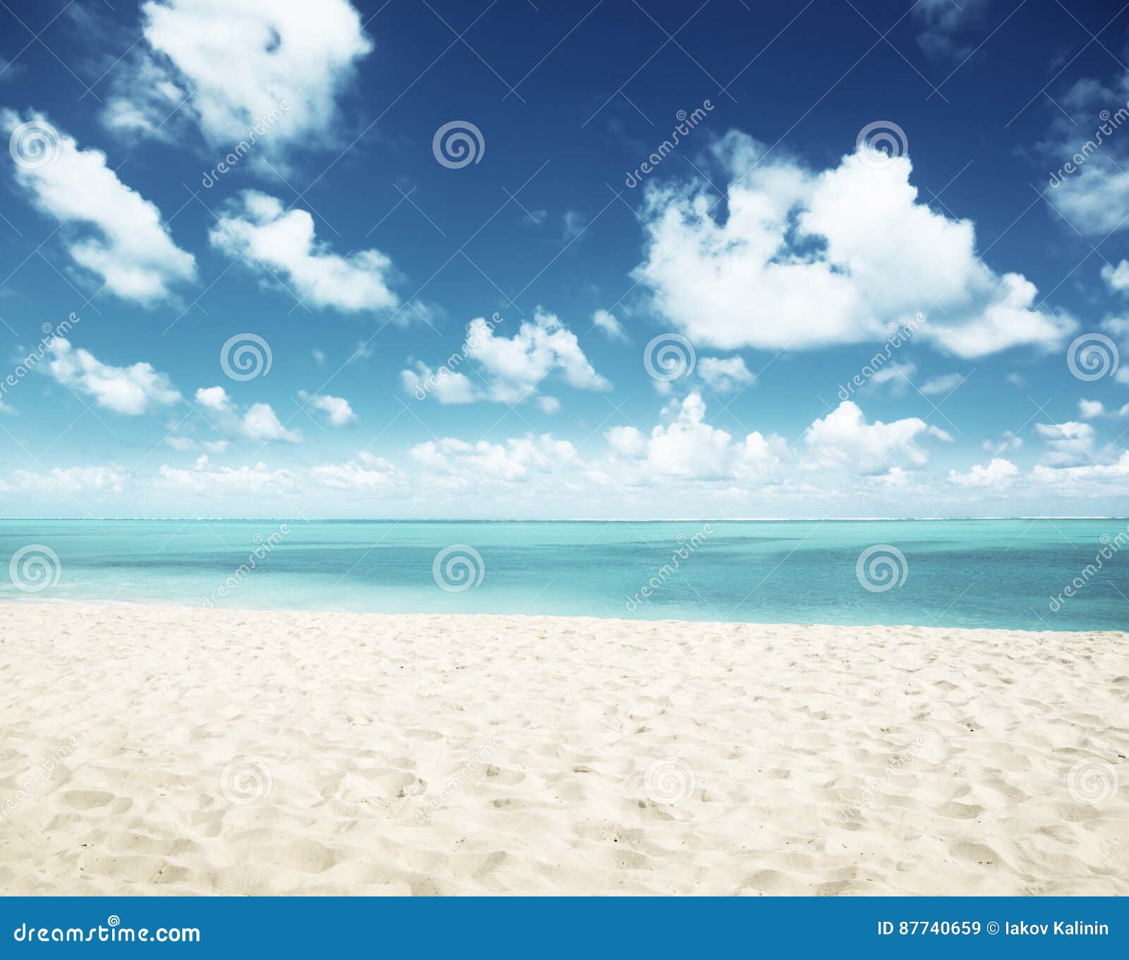 Sunny tropical beach stock image. Image of scenic, island - 87740659