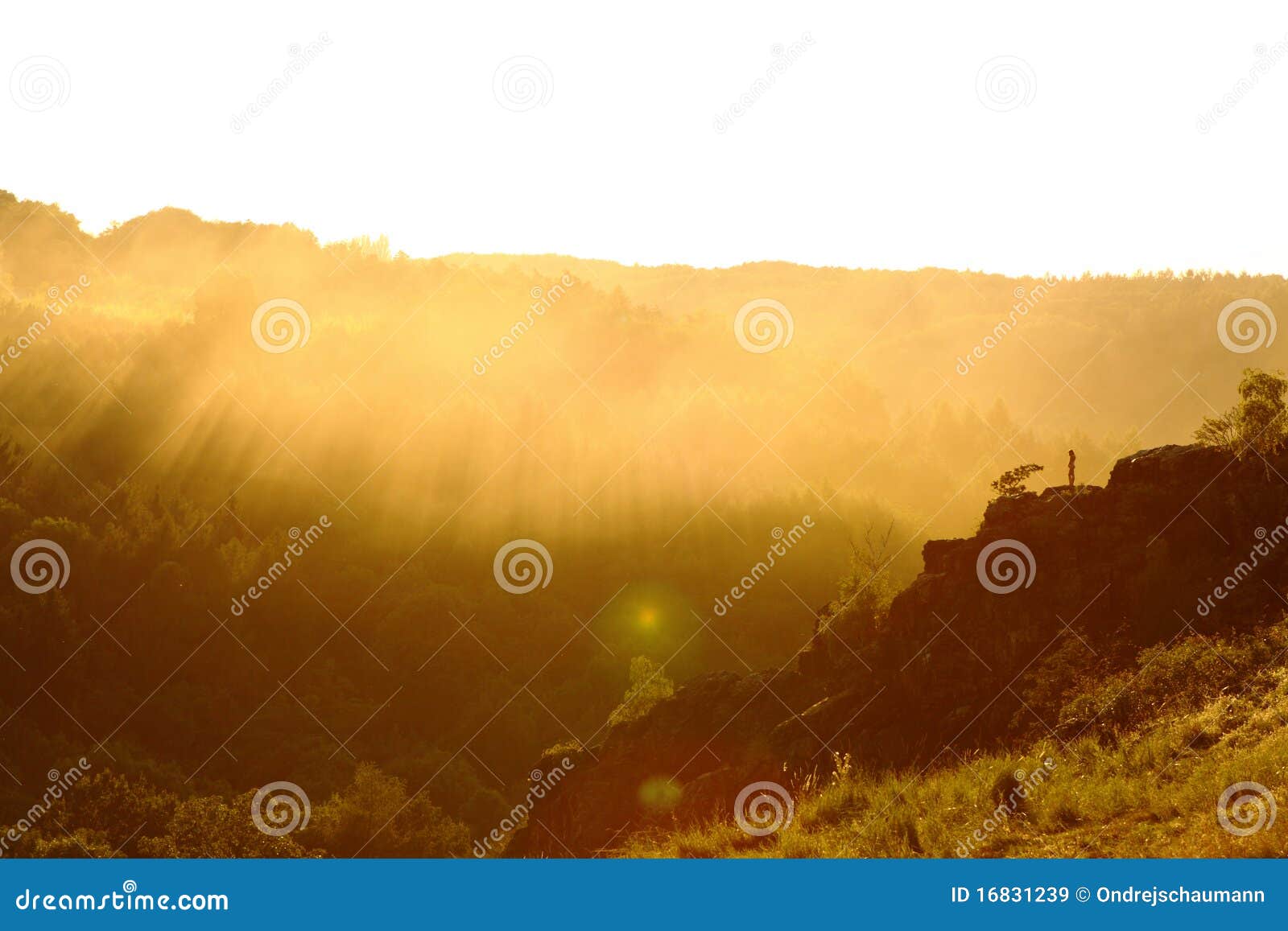 Sunny valley stock image. Image of horizon, valley, reflexion - 16831239