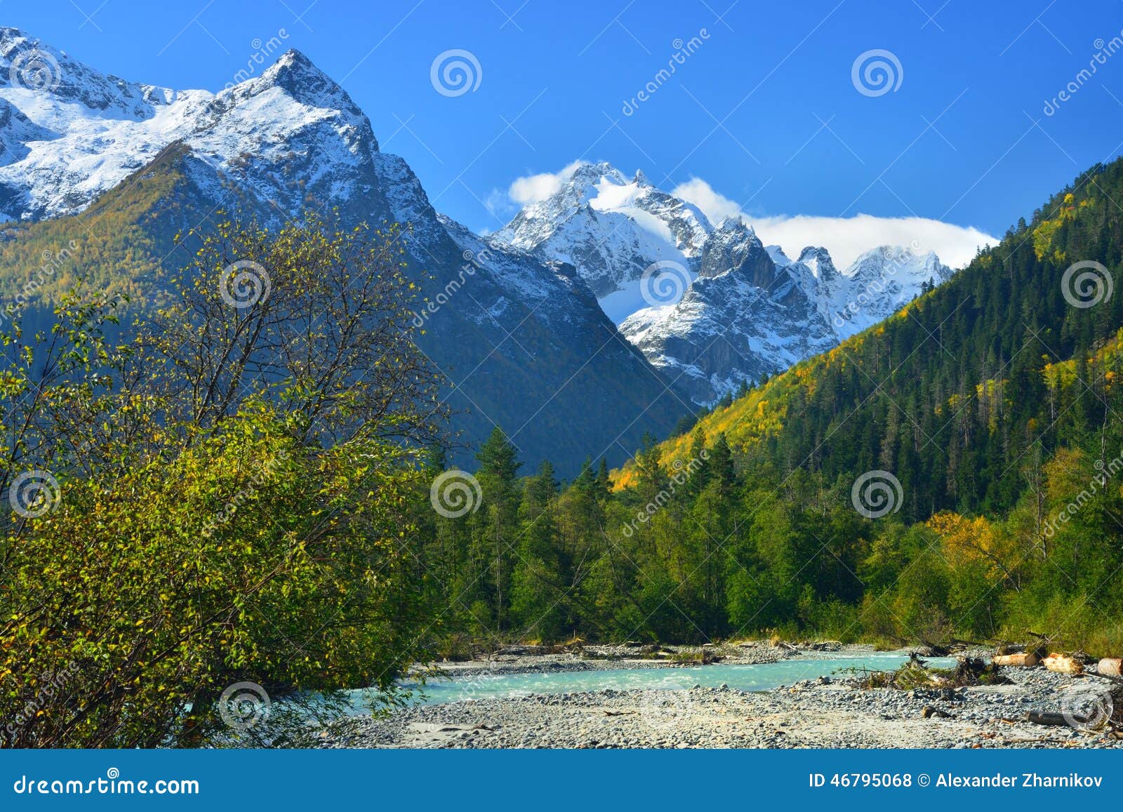 Sunny valley stock photo. Image of beautiful, nature - 46795068