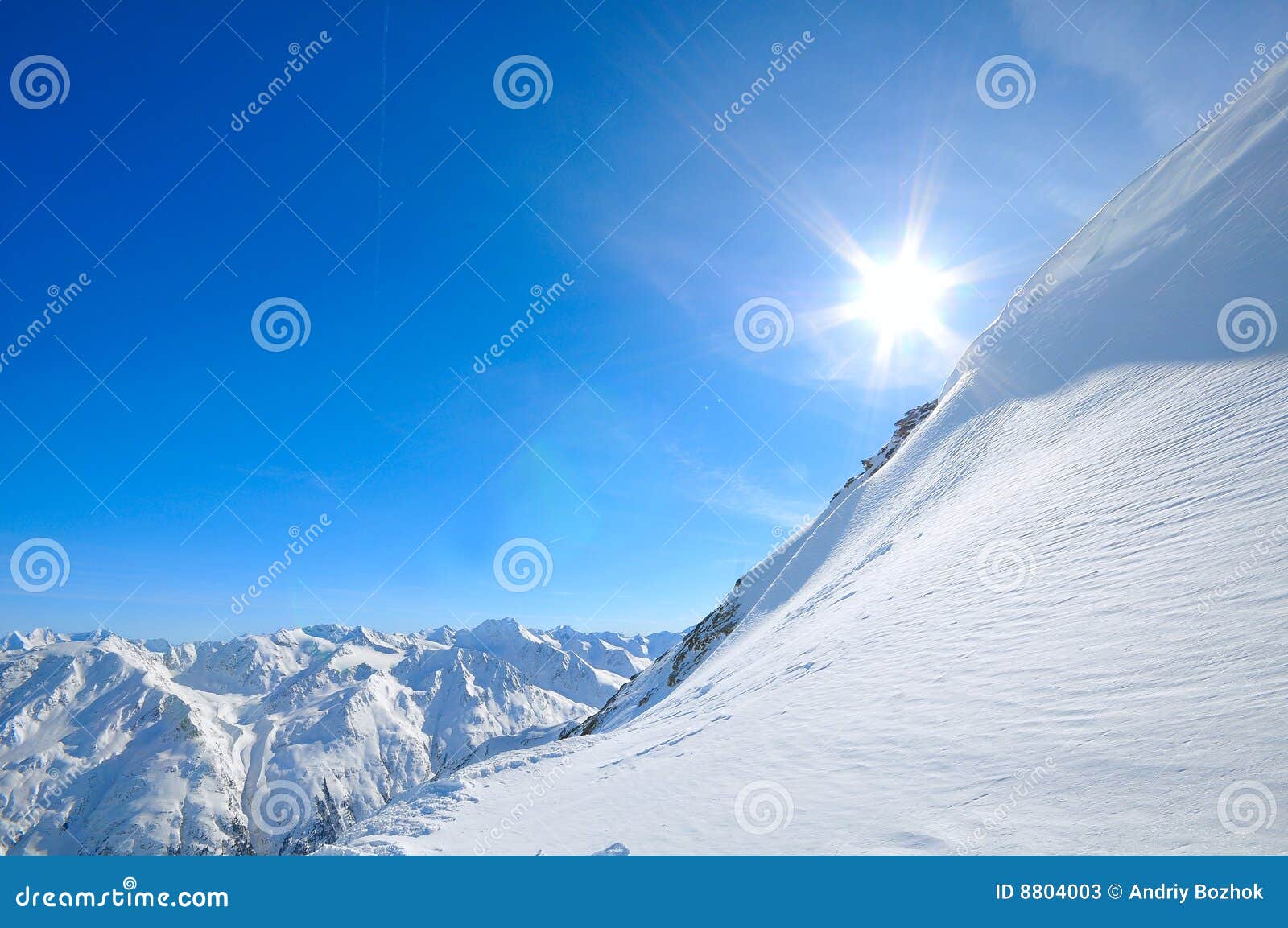 Sunny view stock image. Image of peace, blue, nature, peak - 8804003