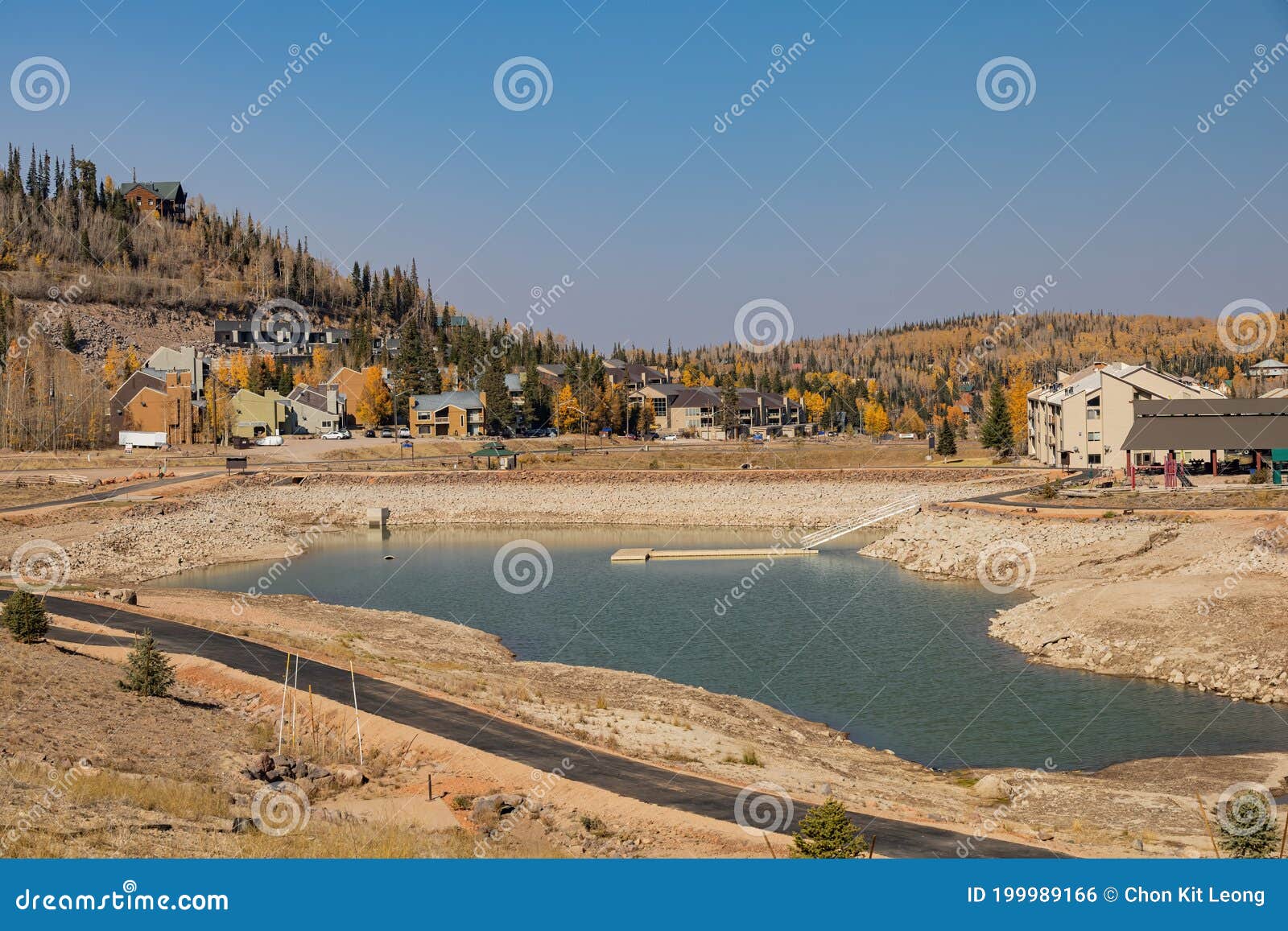 Sunny View of Beautiful Fall Color Around Brian Head Area Stock Photo ...