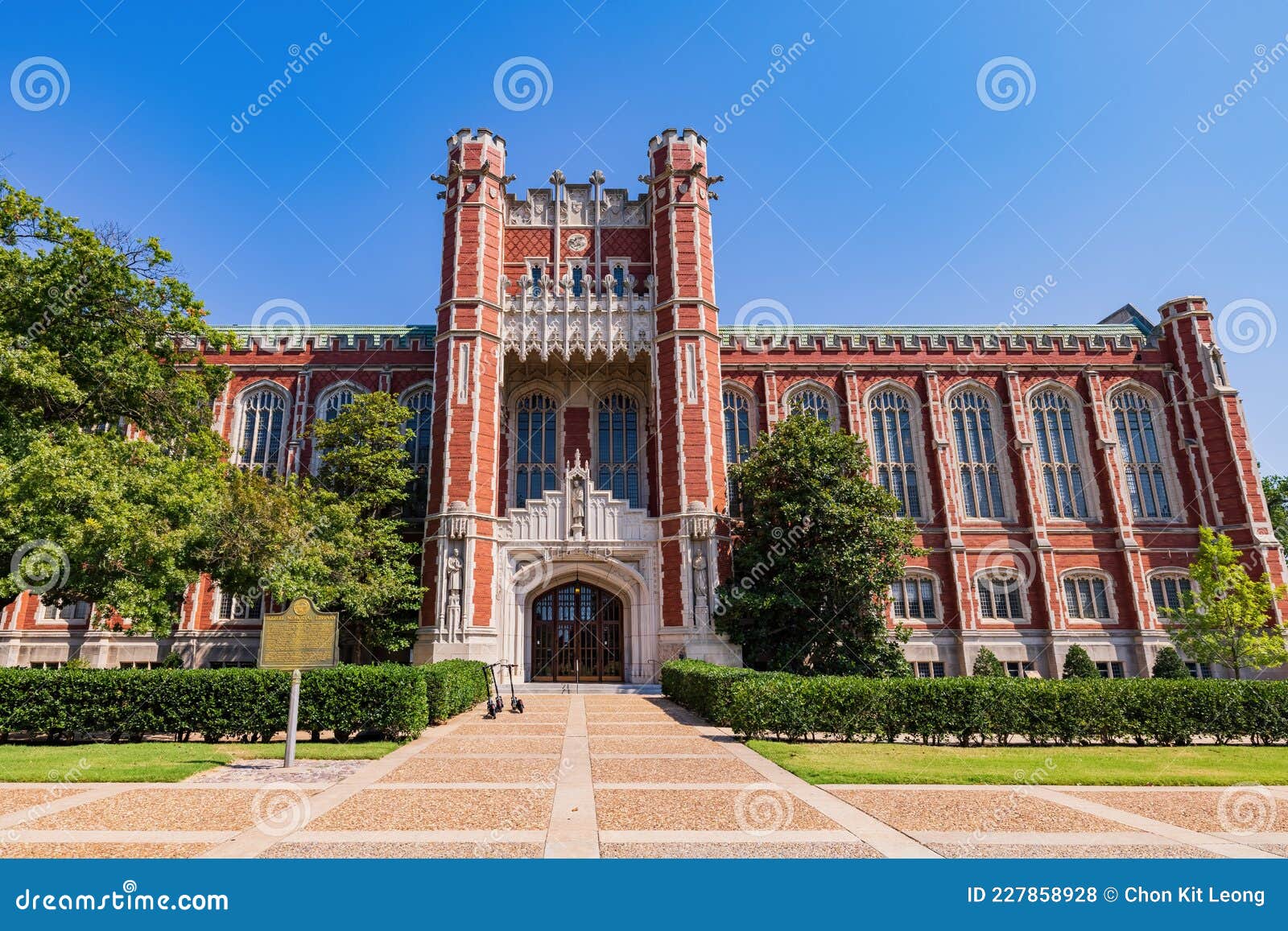 Sunny View of the Bizzell Memorial Library of the University of ...
