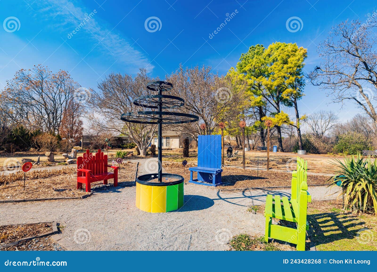 Sunny View of the Botanic Garden of Oklahoma State University Editorial ...