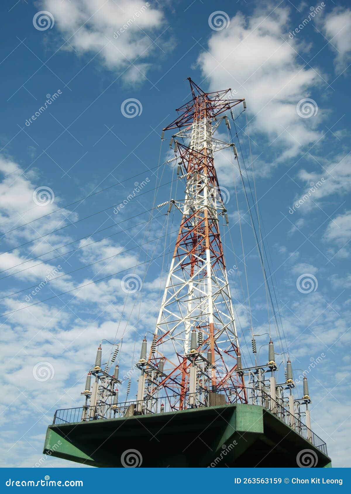 Sunny View of a Electronic Tower Stock Image - Image of outdoor ...
