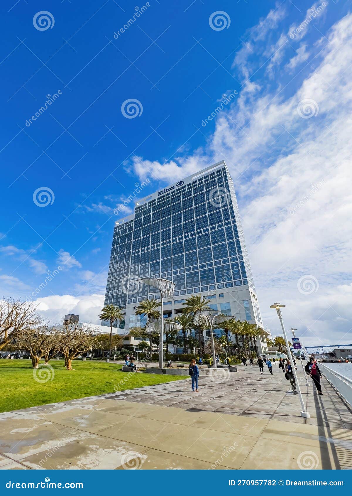 Sunny View of the Hilton Hotel Editorial Photography - Image of united ...