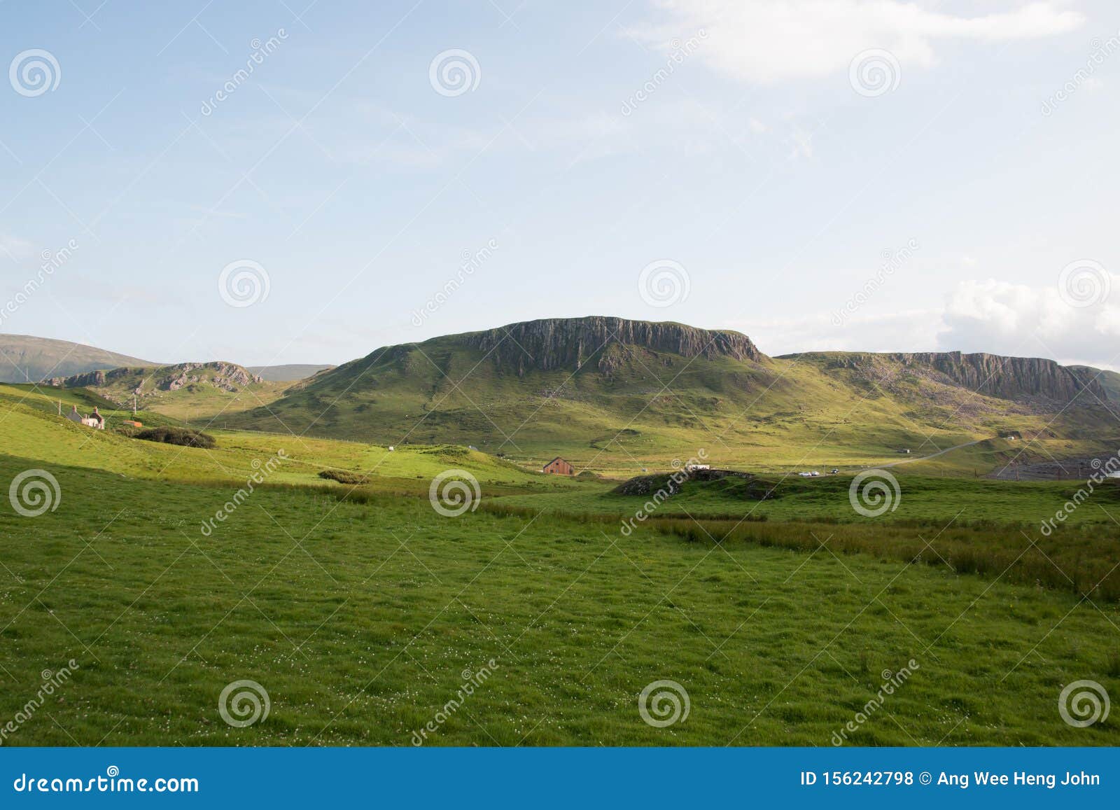 Sunny view, Isle of Skye stock photo. Image of hill - 156242798
