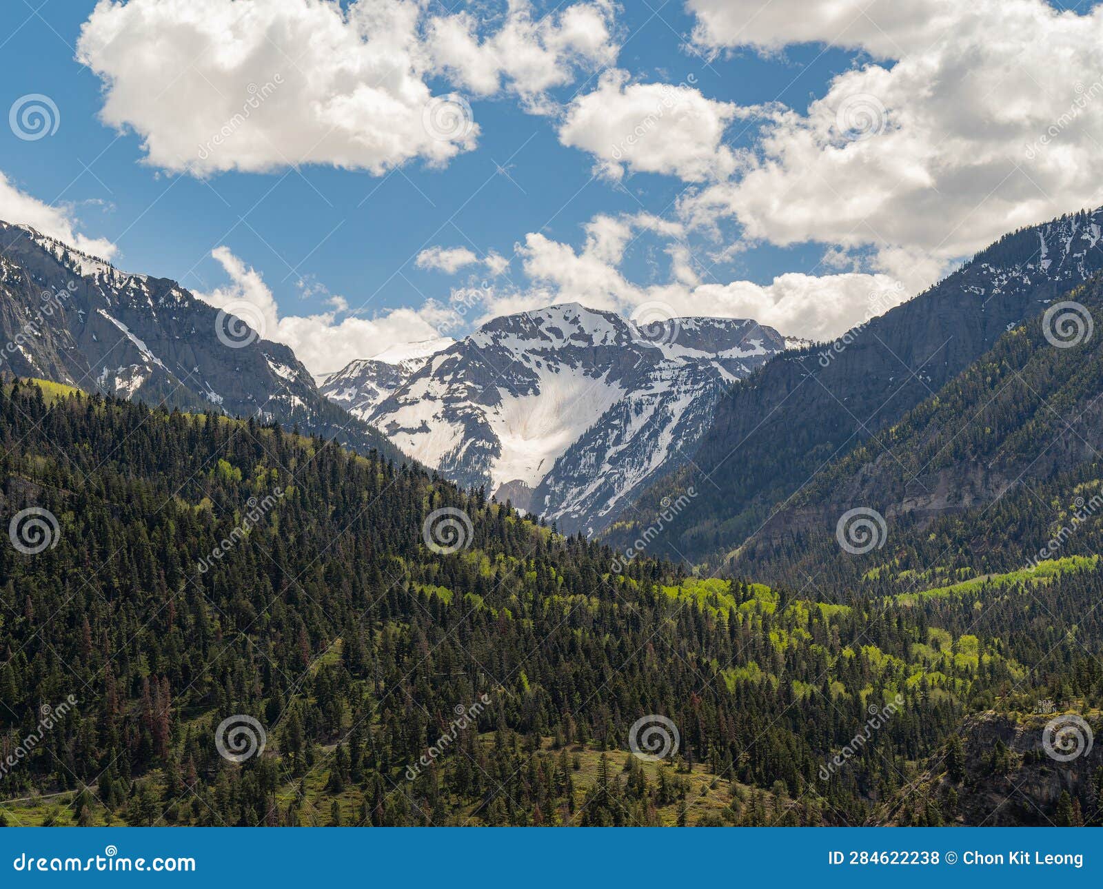 Sunny View of Landscape Around Ouray Stock Photo - Image of exterior ...