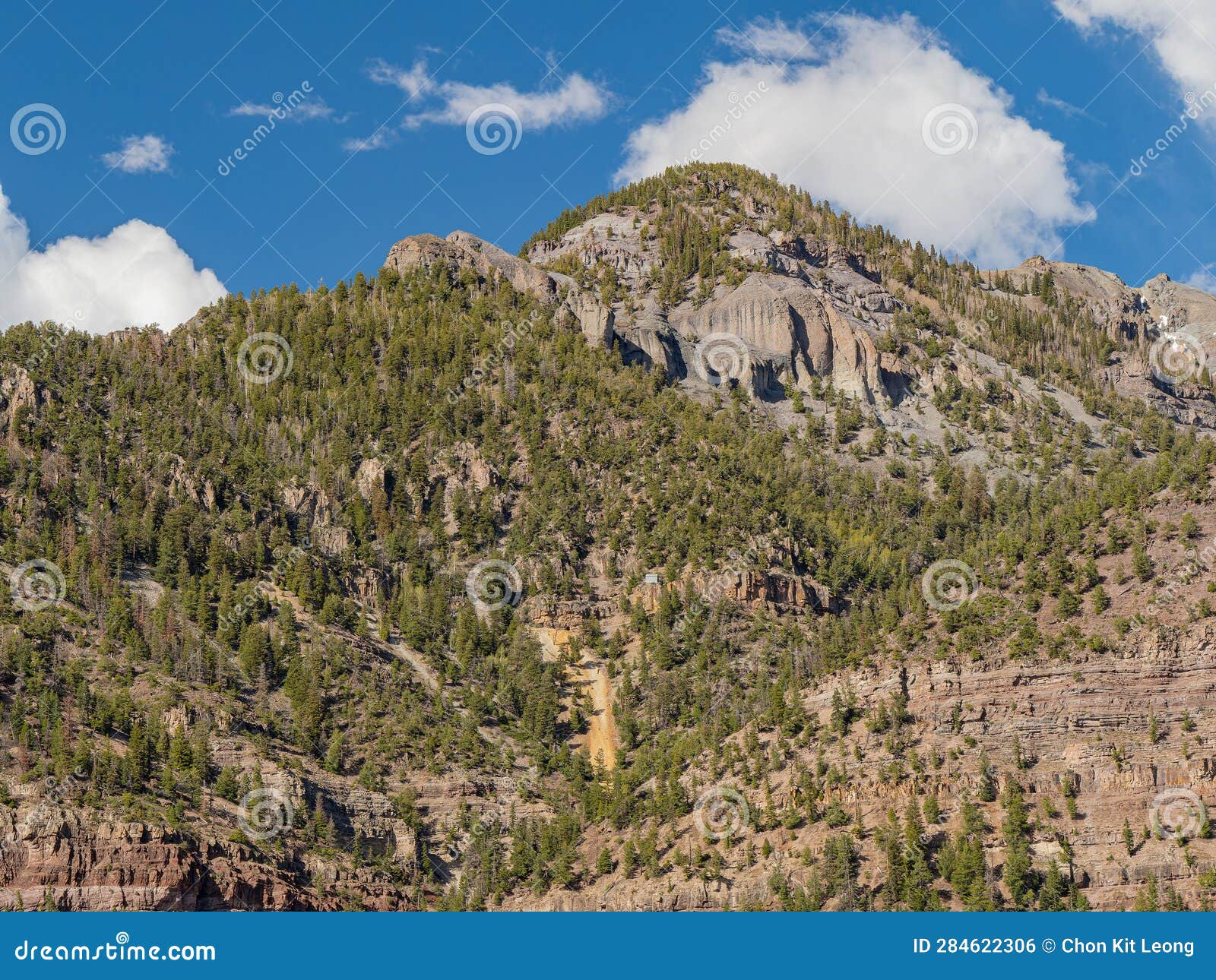 Sunny View of Landscape Around Ouray Stock Photo - Image of nature ...