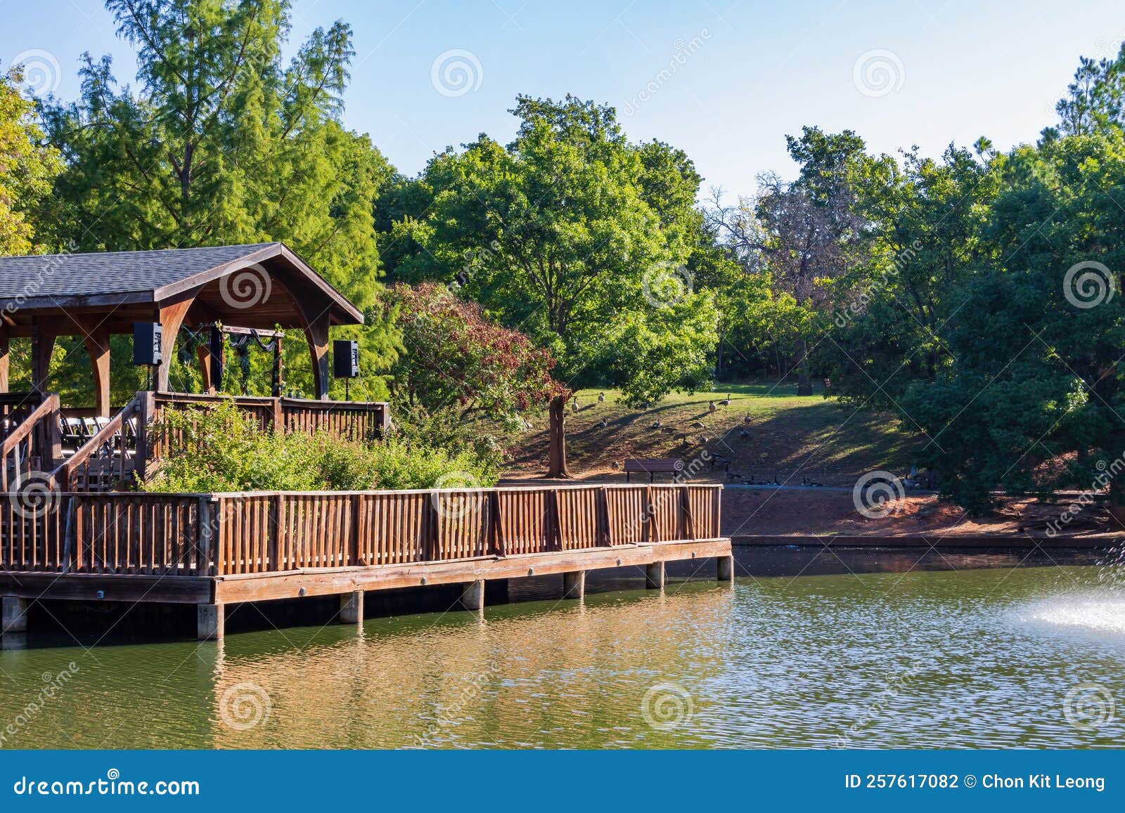 Sunny View of the Landscape of EC Hafer Park Stock Photo - Image of hafer, county: 257617082
