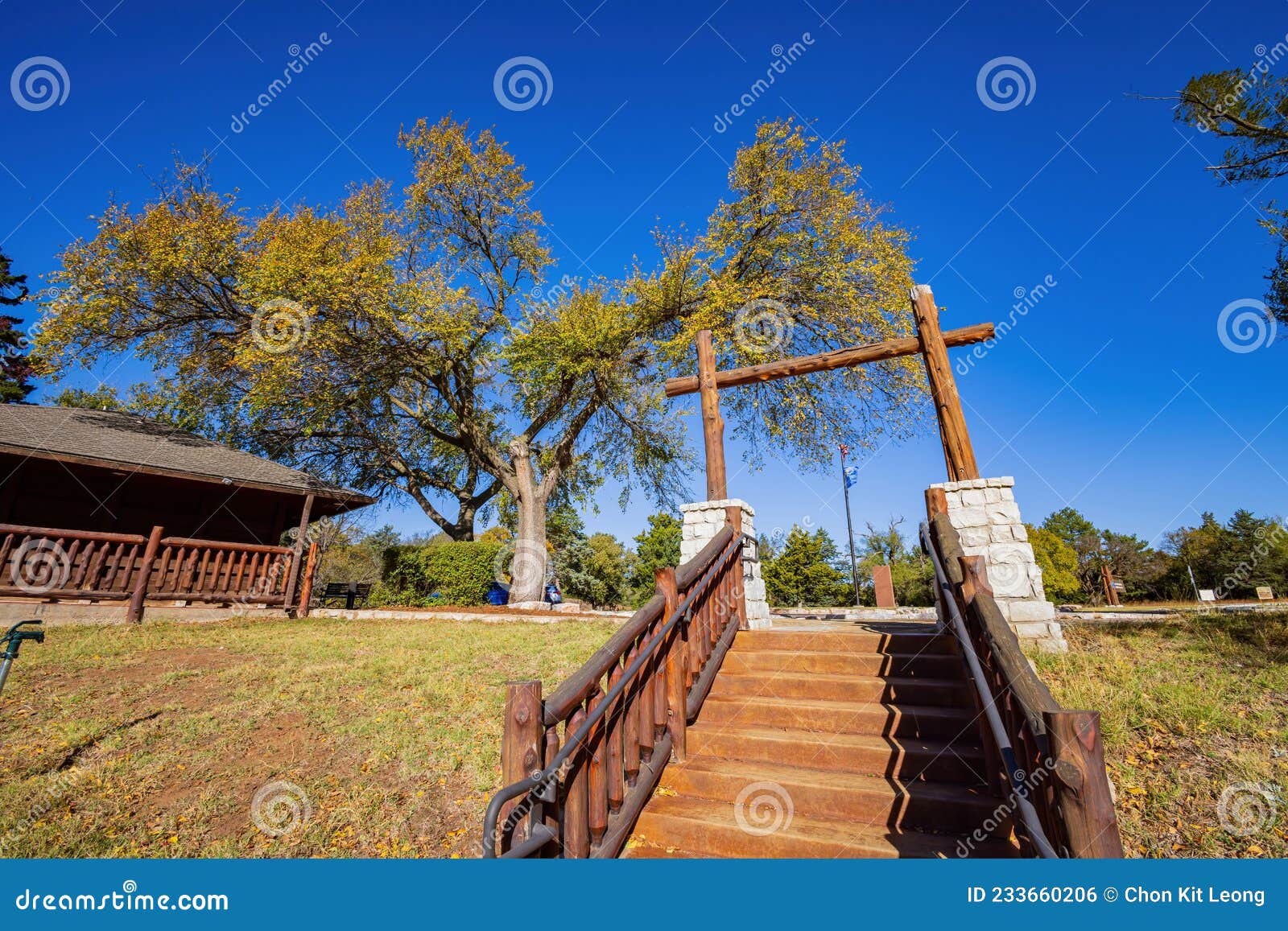 Sunny View of the Landscape Inside the Boiling Springs State Park ...