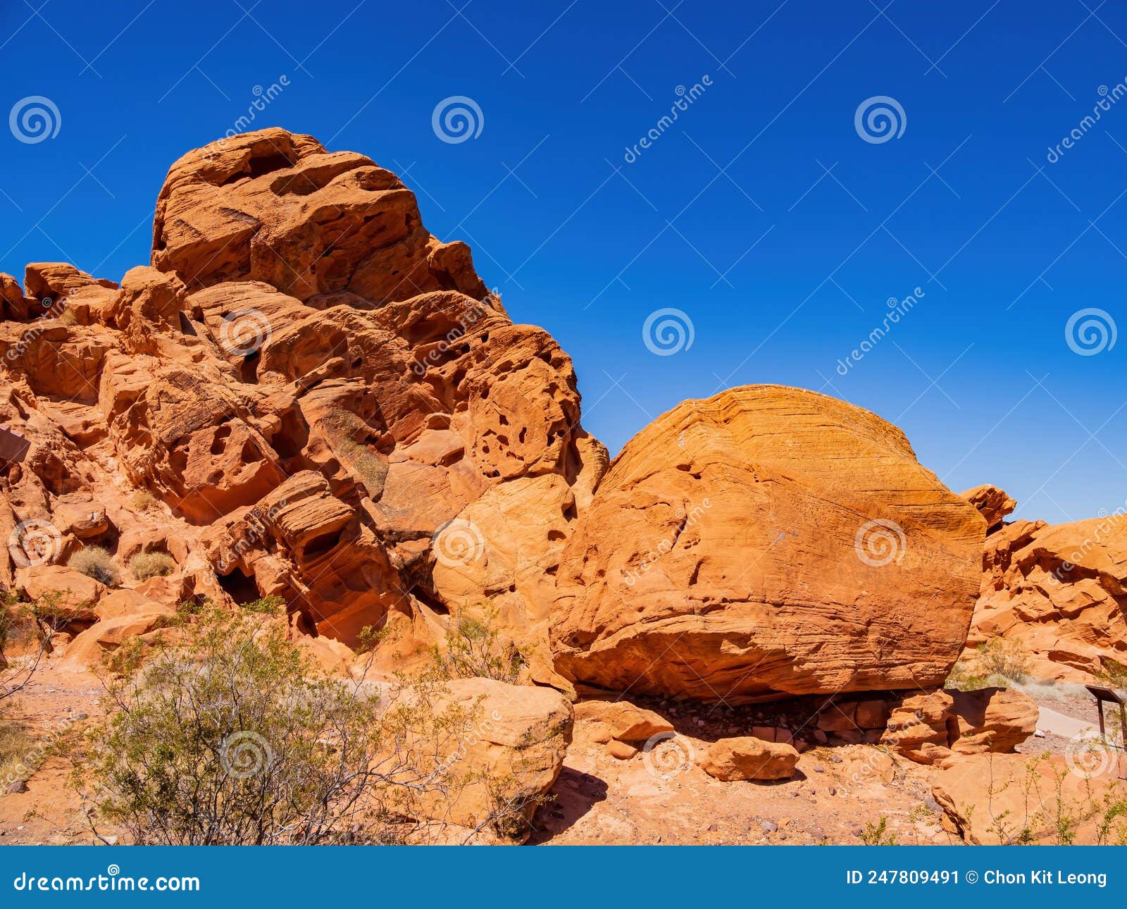 Sunny View of the Landscape of Redstone Park Stock Image - Image of ...