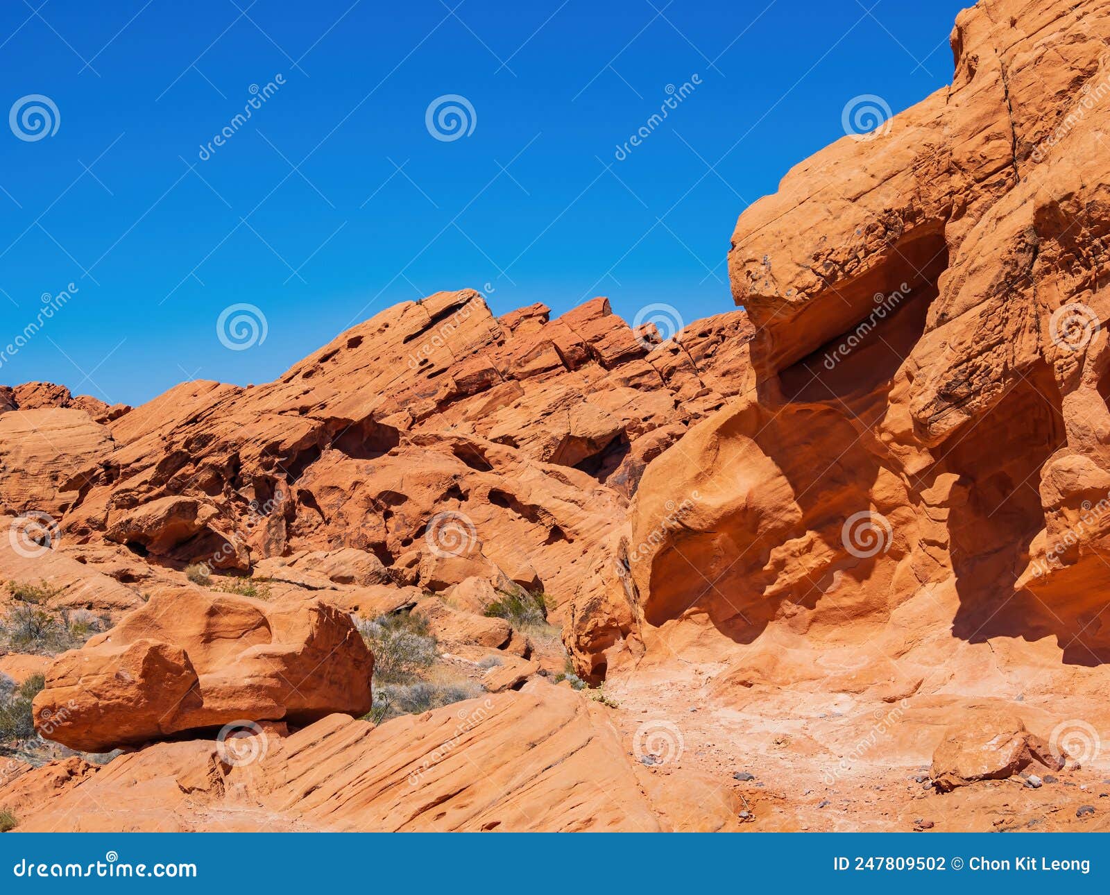 Sunny View of the Landscape of Redstone Park Stock Photo - Image of ...