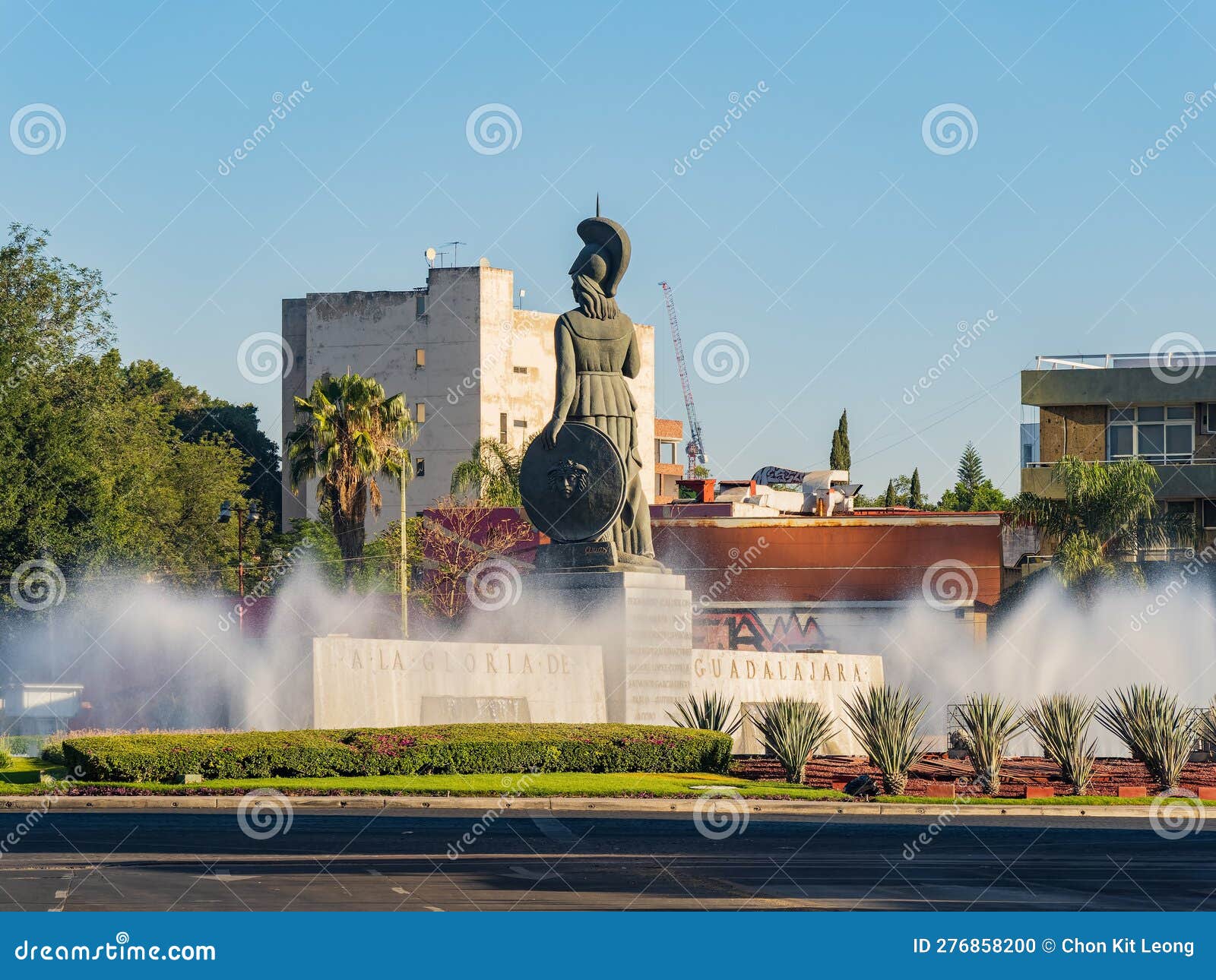 Sunny View of the Minerva Roundabout Editorial Image - Image of people ...