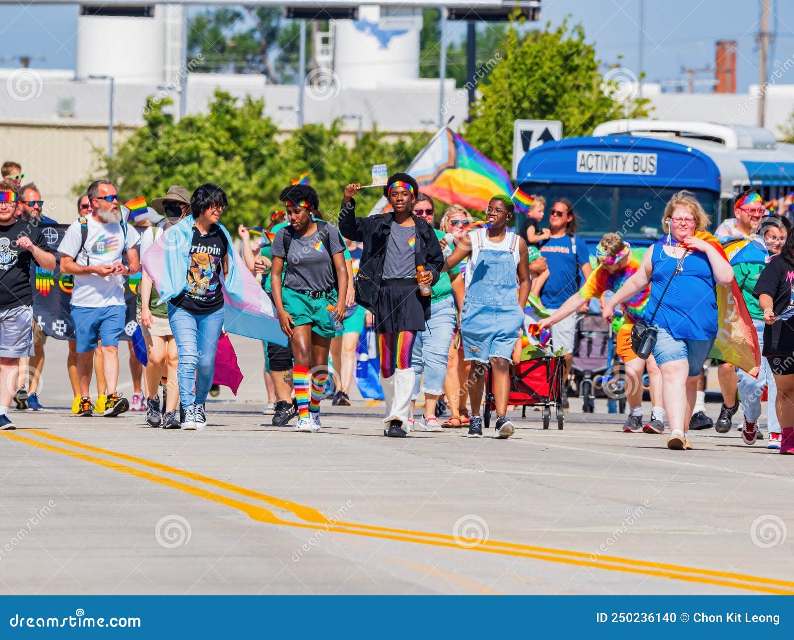 Sunny View of the Oklahoma City Pride Pridefest Parade Editorial Image ...