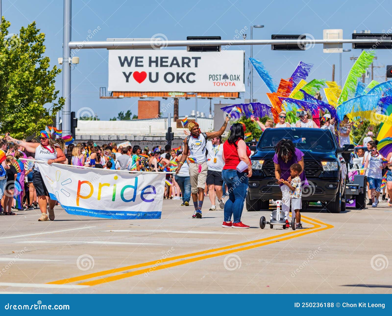 Sunny View of the Oklahoma City Pride Pridefest Parade Editorial Stock ...